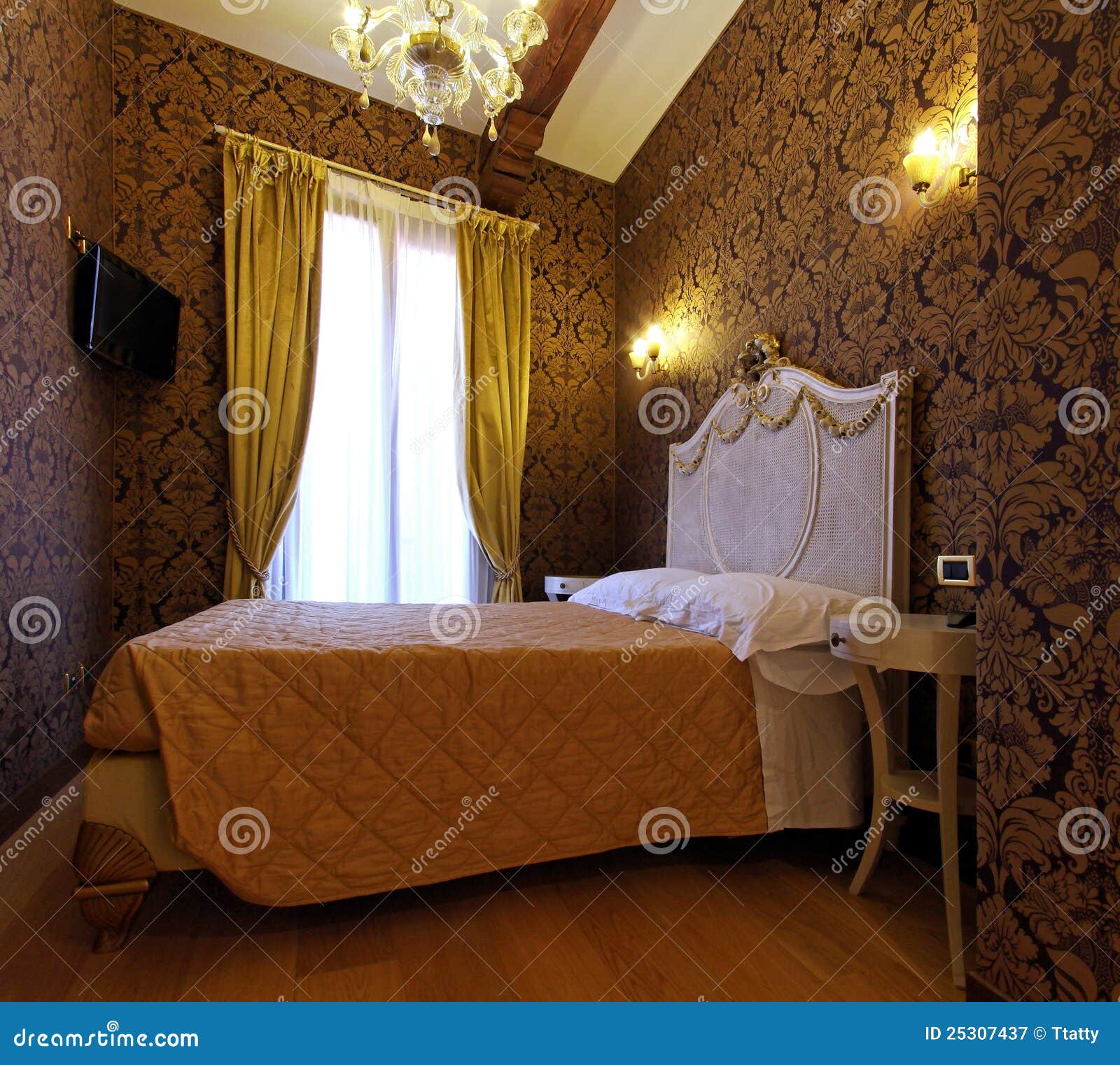 Rococo bedroom stock image. Image of furniture, interior - 25307437