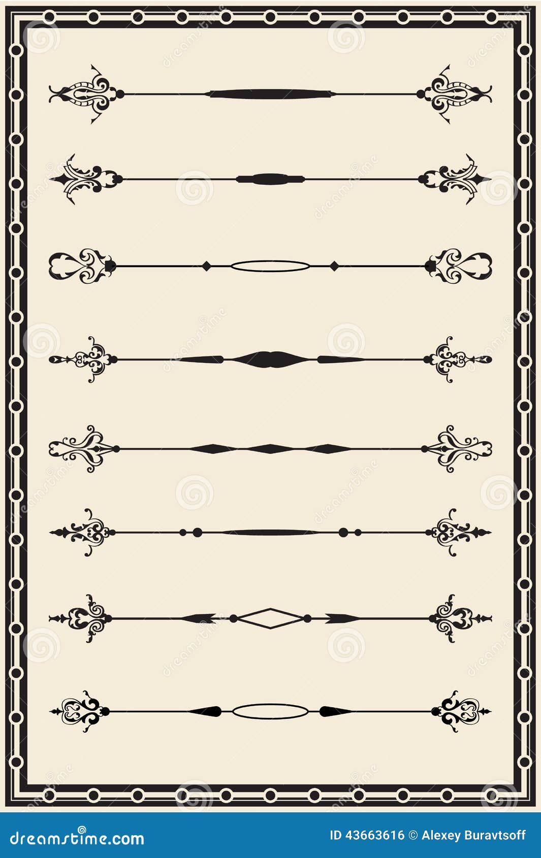 Rococo book lines stock vector. Illustration of decoration - 43663616