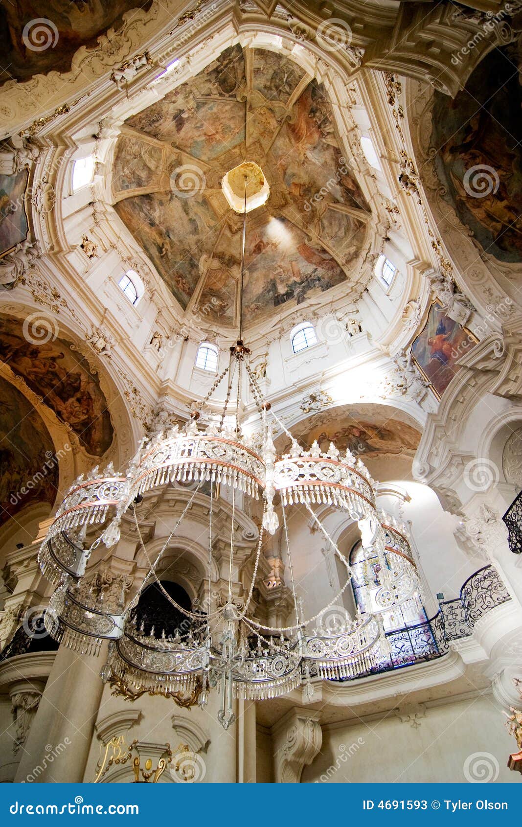 Rococo chandelier stock image. Image of europe, czech - 4691593