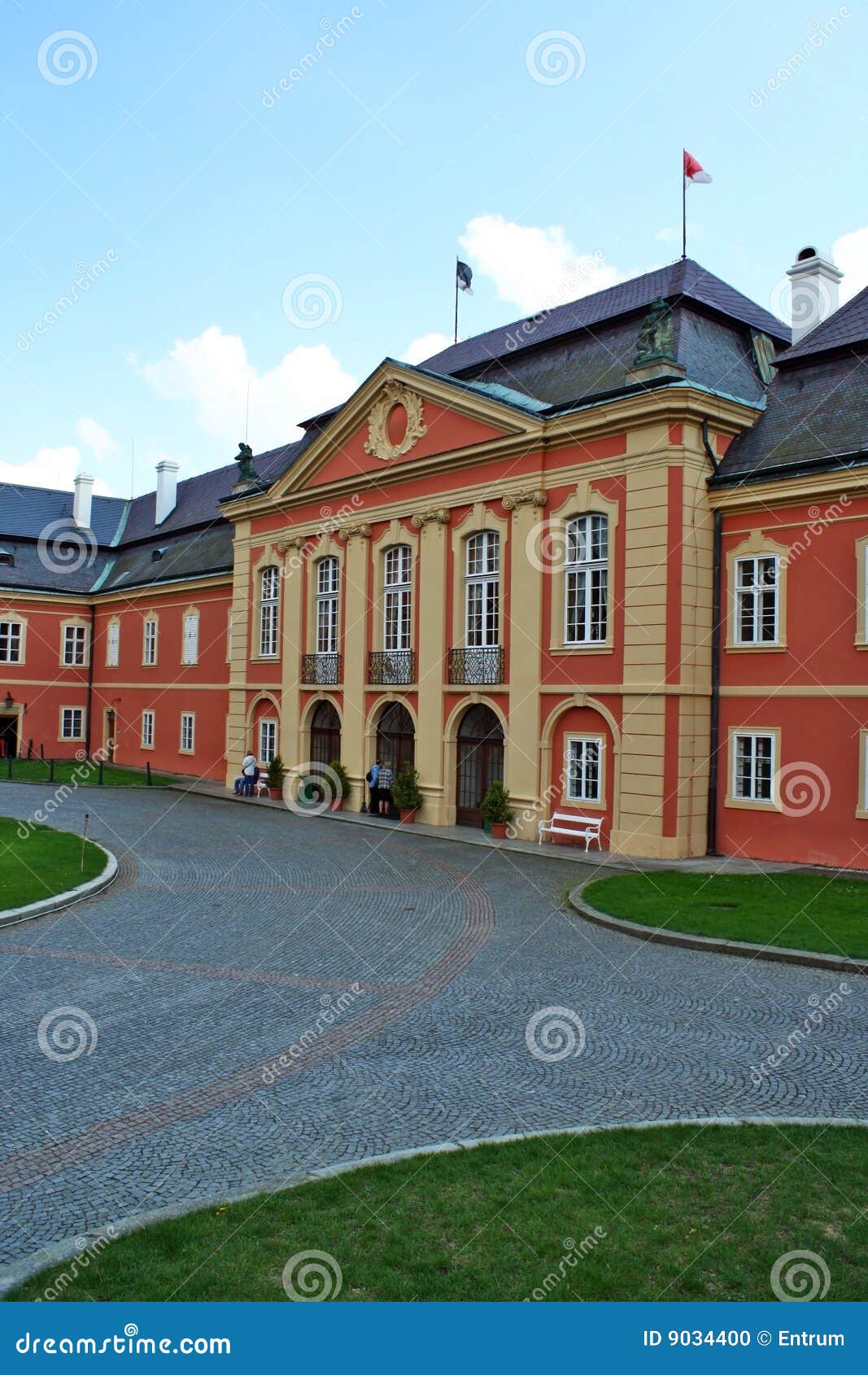 Rococo Chateau Entrance Royalty-Free Stock Photography | CartoonDealer ...