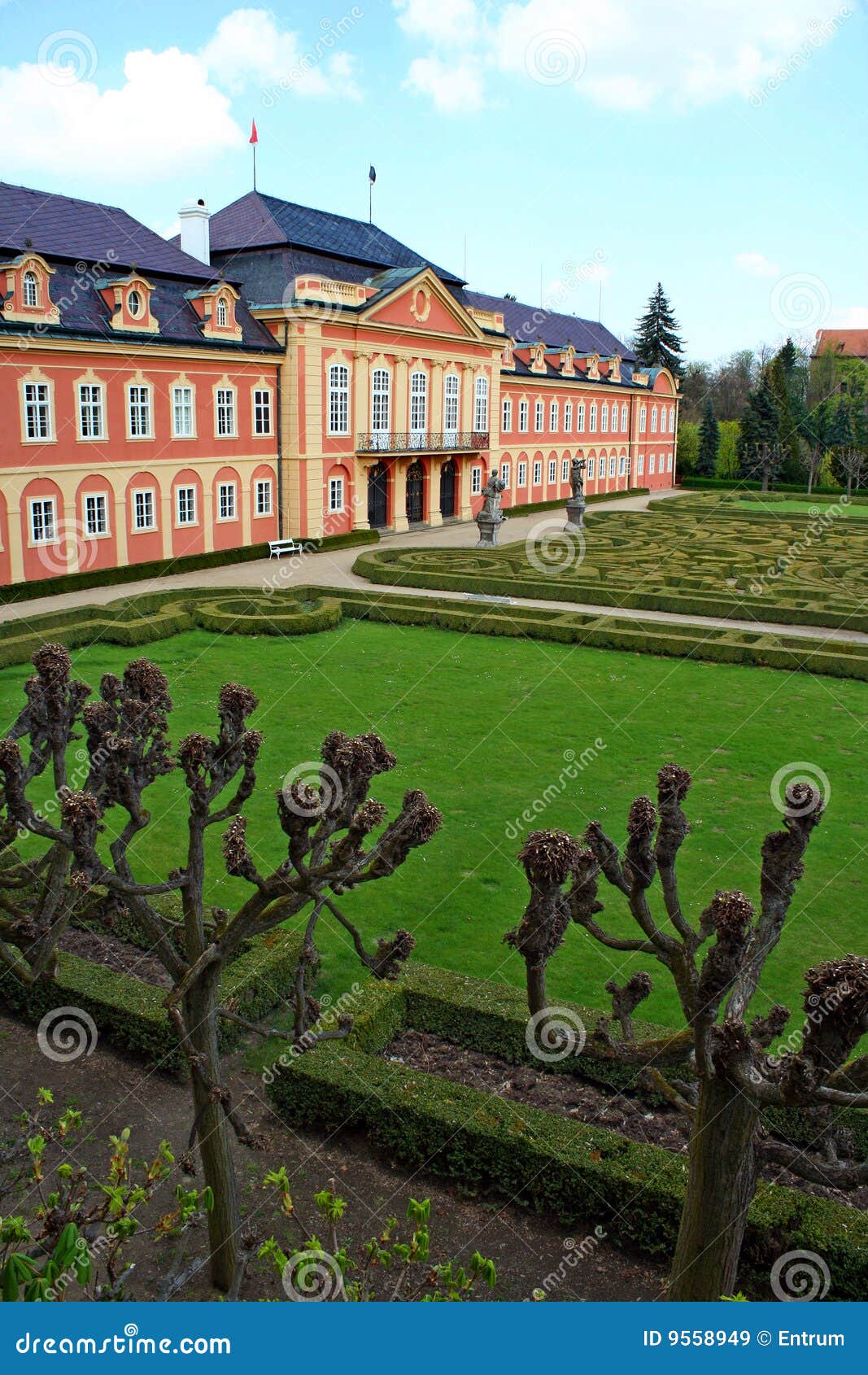 Rococo Chateau Entrance Royalty-Free Stock Photography | CartoonDealer ...