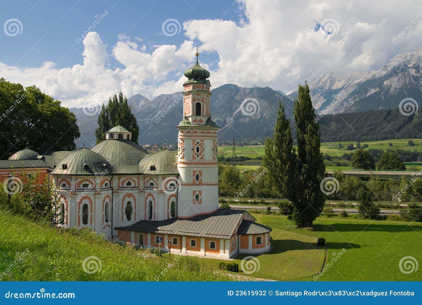 Rococo church in Austria stock photo. Image of sankt - 23615932
