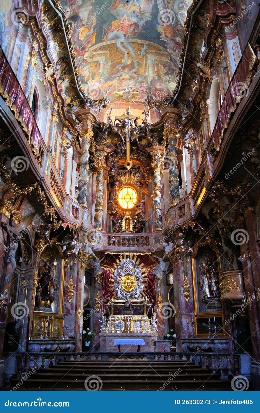 Rococo Church Kirchberg Of Bad Hall Royalty-Free Stock Photo ...