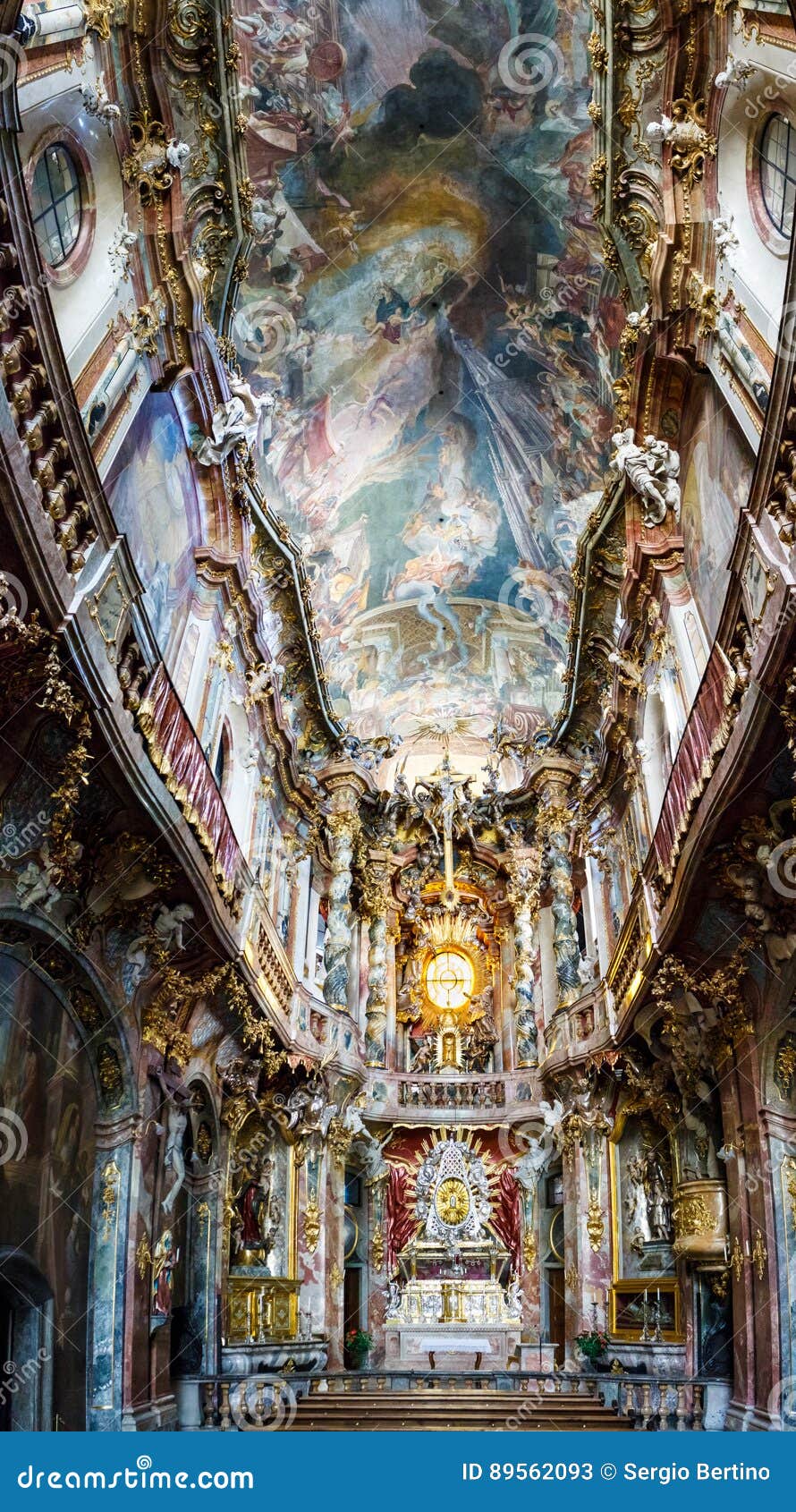 Rococo Church Interior, Munich Editorial Stock Photo - Image of munich ...