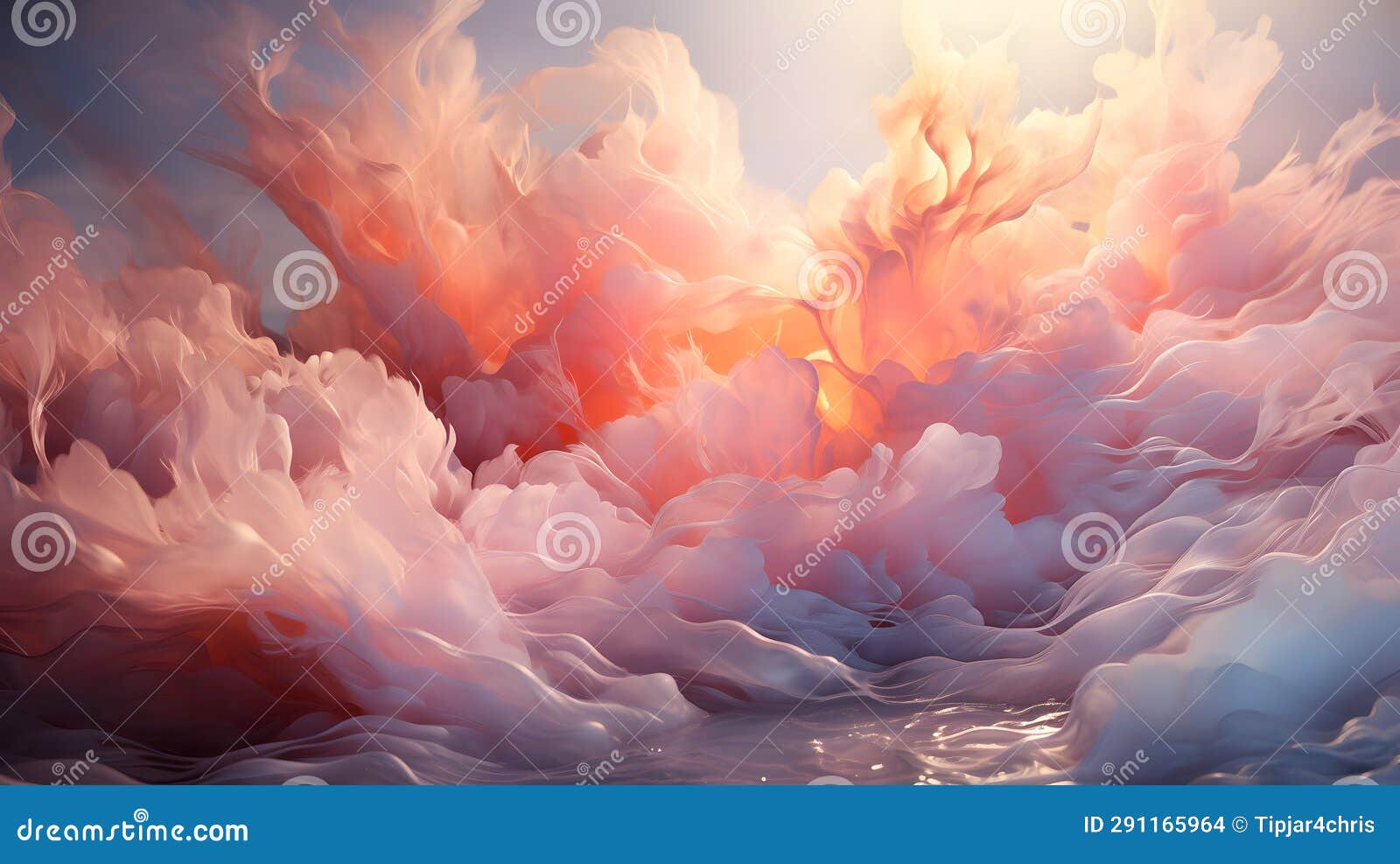 Rococo Cloud Illumination: Bright Light through Clouds Stock ...