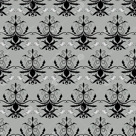 Rococo pattern stock vector. Illustration of decor, design - 37696715