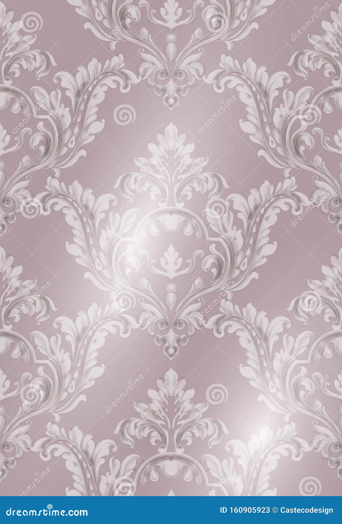 Rococo texture pattern stock vector. Illustration of plant - 160905923