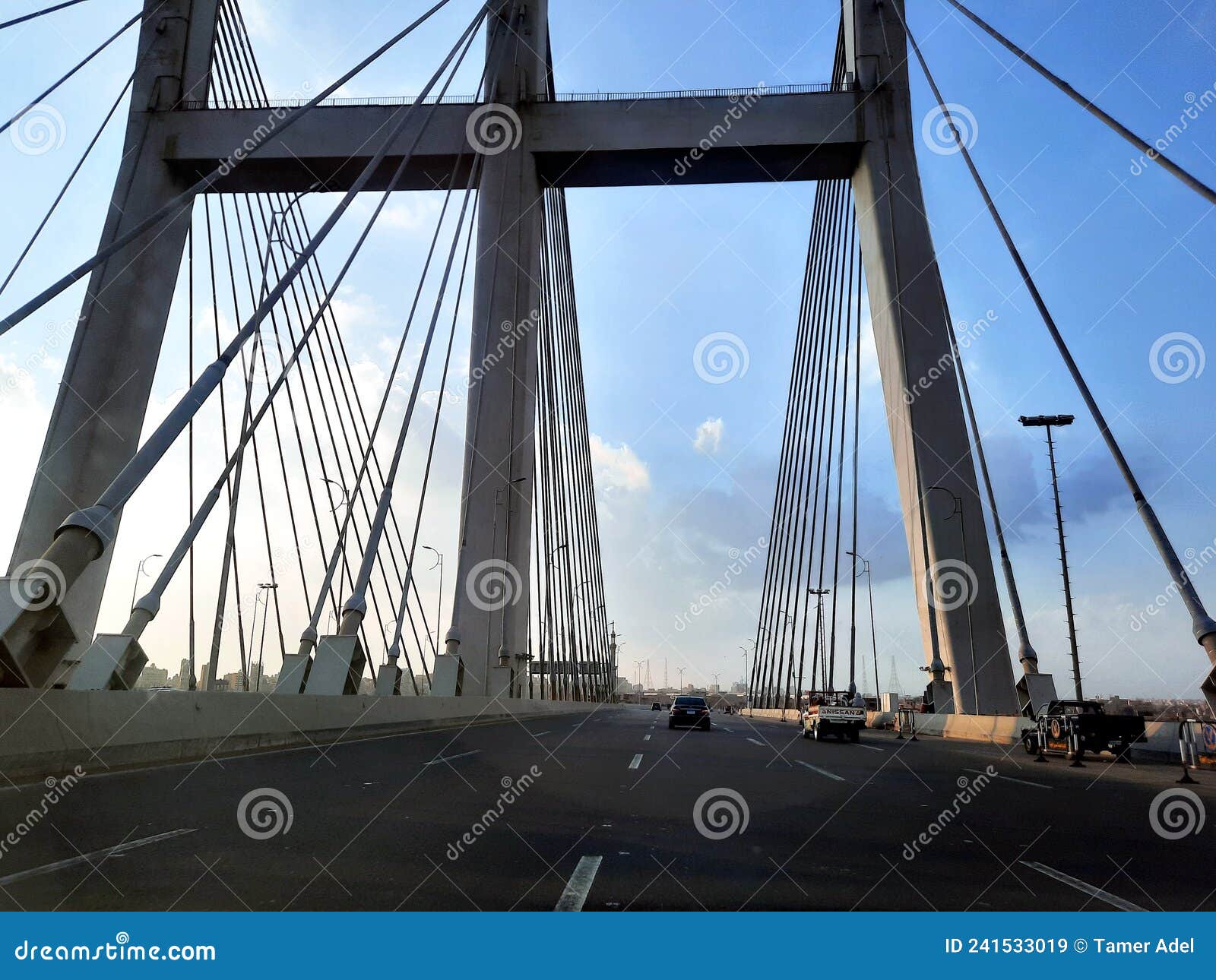 Rod El Farag Axis Bridge Which is a Cable-stayed Bridge Over the Nile ...