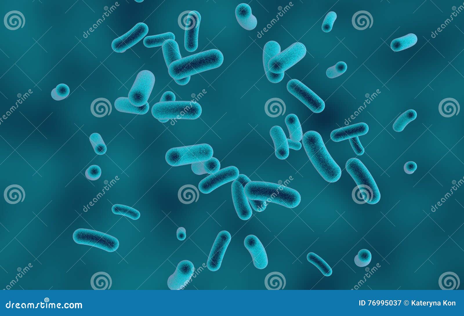 Rod shaped bacteria stock illustration. Illustration of bacillus - 76995037