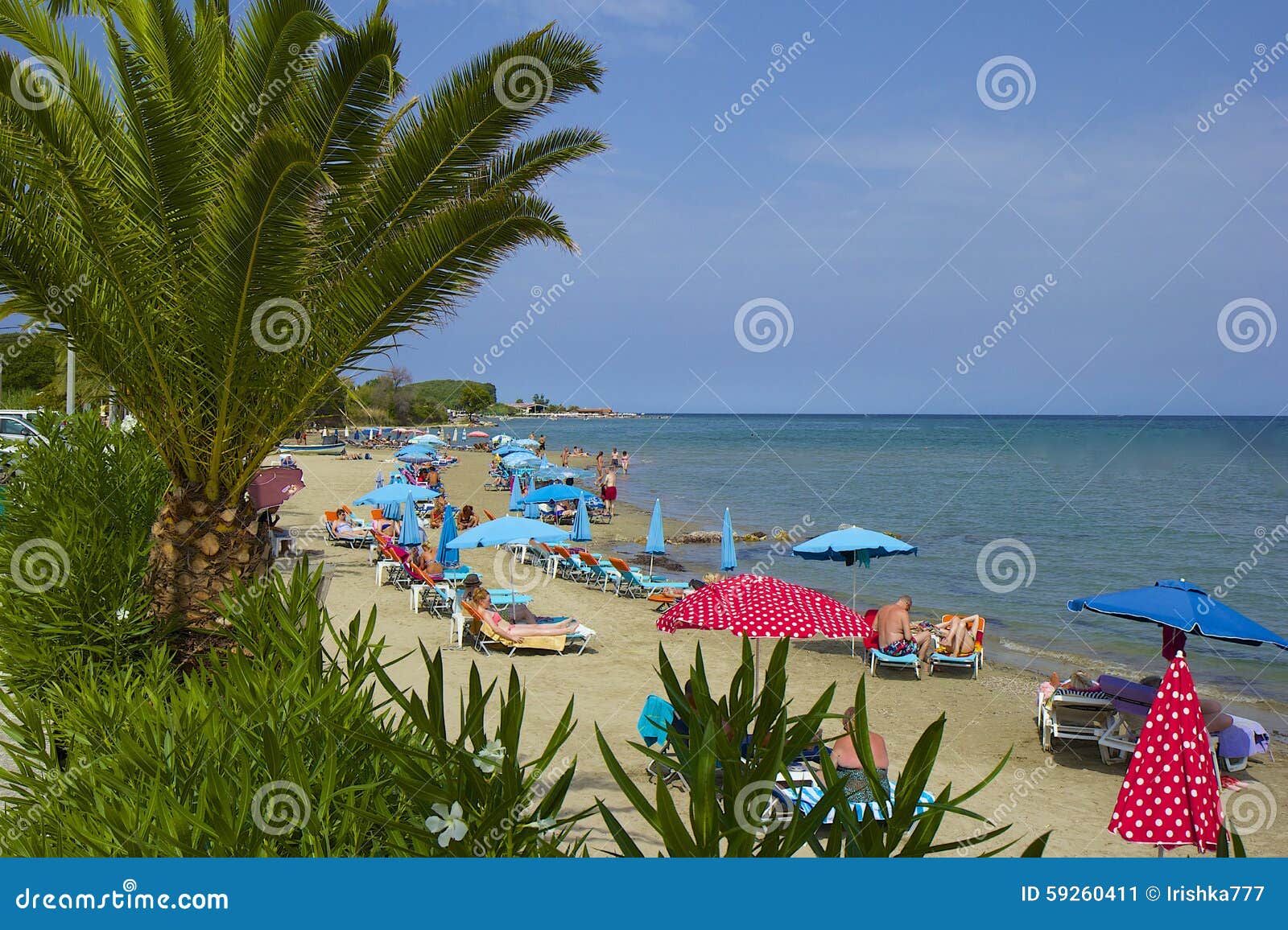 Corfu, Greece. Courtyard Of The Theotokos Monastery Also Known As ...