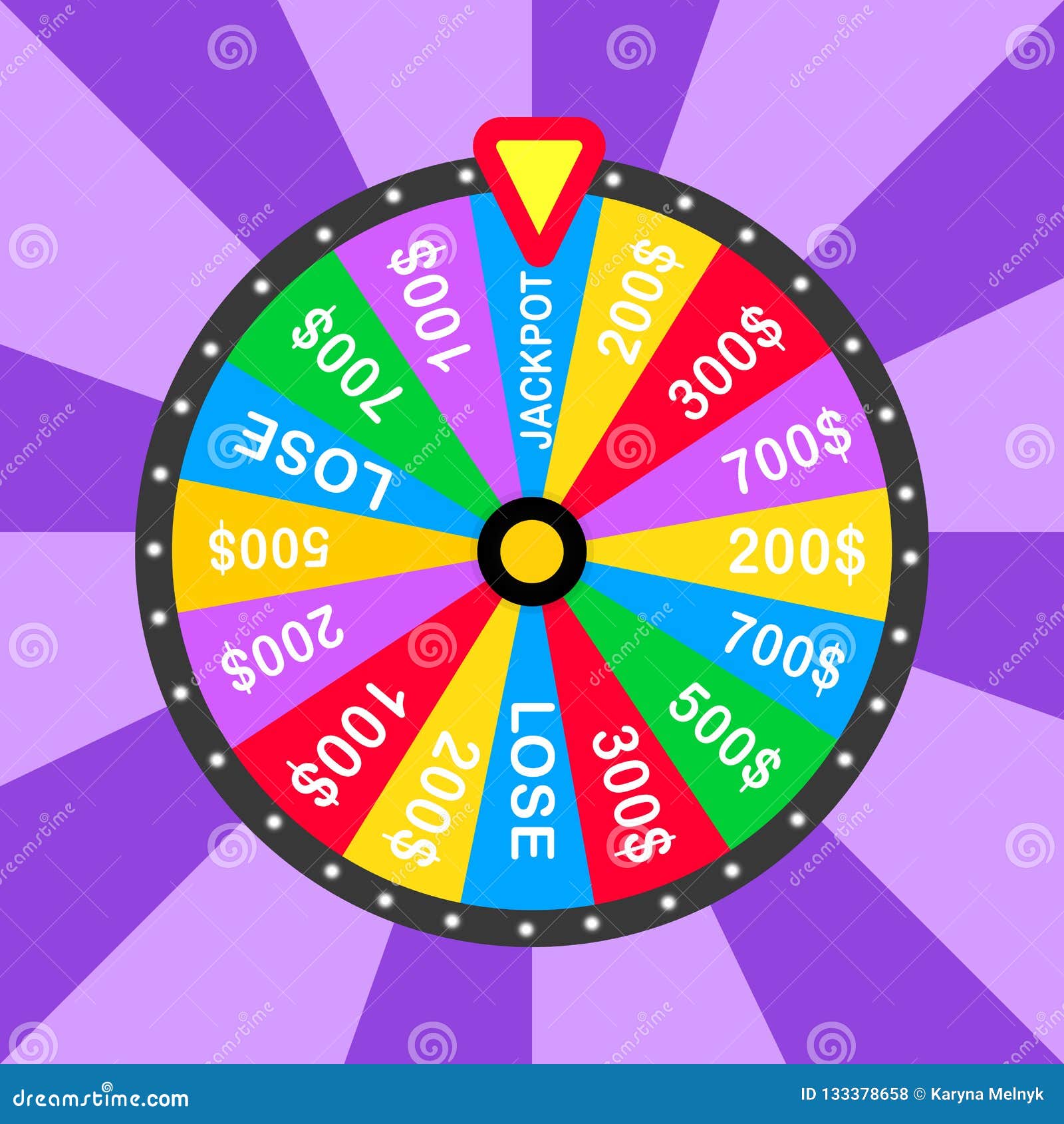 Roda Colorida Da Sorte Ou Da Fortuna Infographic Ilustração do Vetor ...