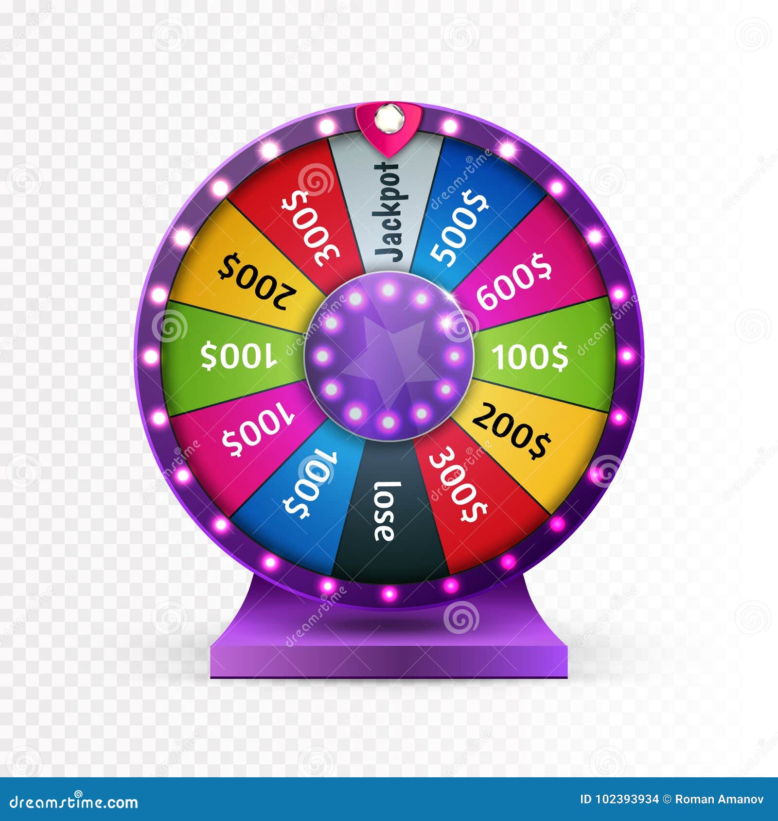 Roda Colorida Da Sorte Ou Da Fortuna Infographic Vetor Ilustração do ...