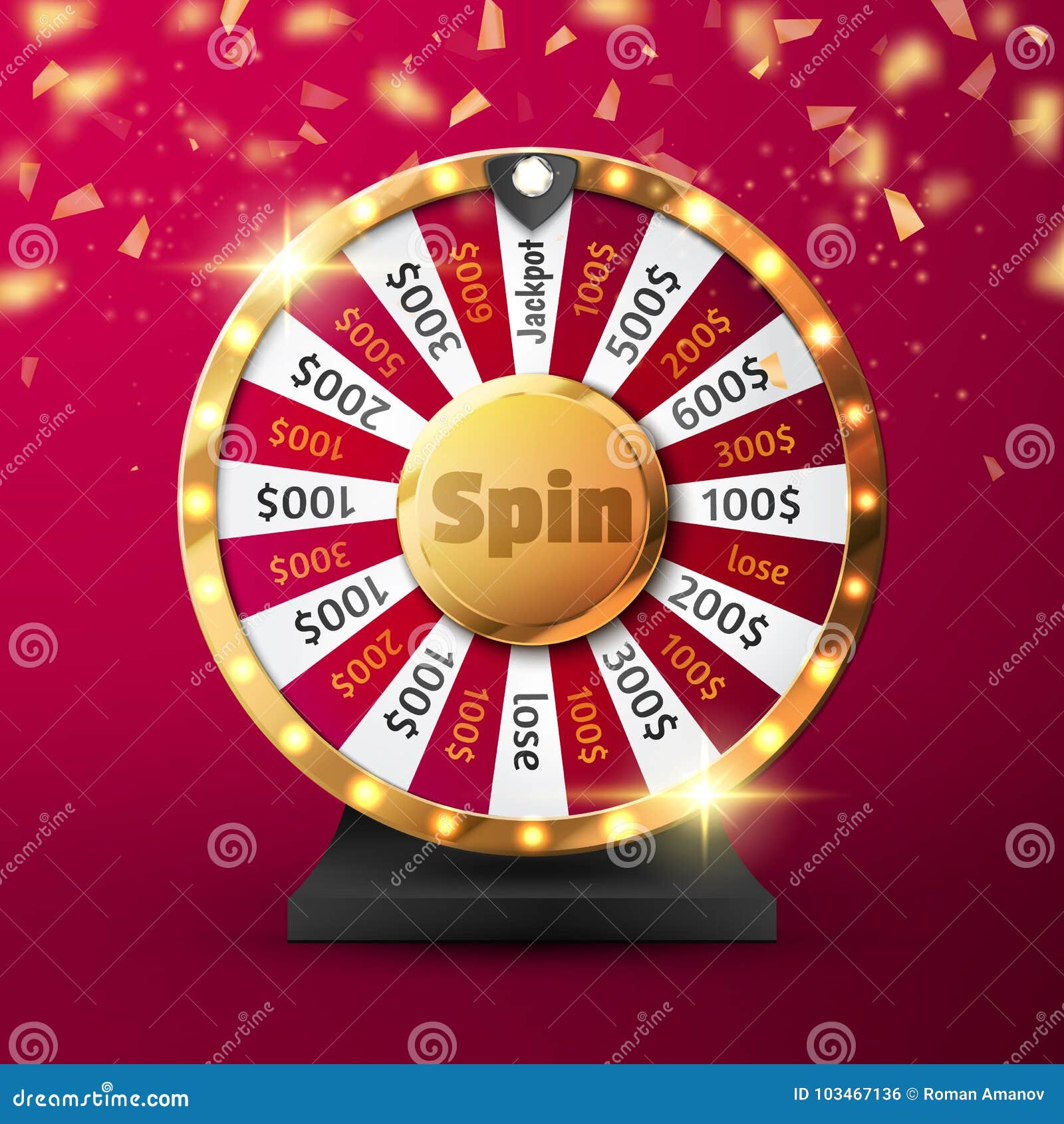 Roda Colorida Da Sorte Ou Da Fortuna Infographic Vetor Ilustração do ...