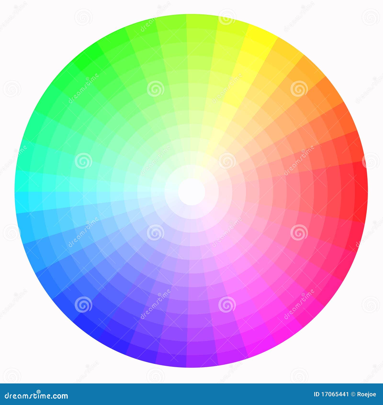 Roda de cor ilustração stock. Ilustração de azul, carta - 17065441