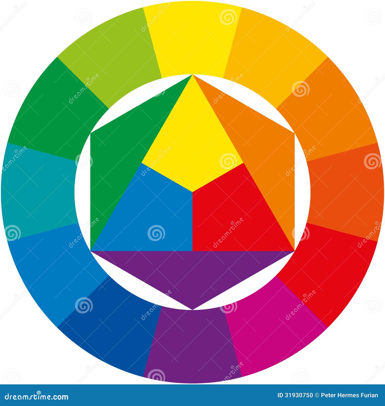 Roda de cor ilustração do vetor. Ilustração de projeto - 31930750