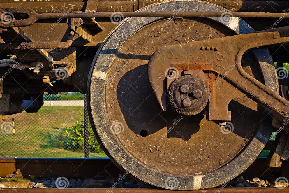 Roda do trem foto de stock. Imagem de redondo, metal - 32716846