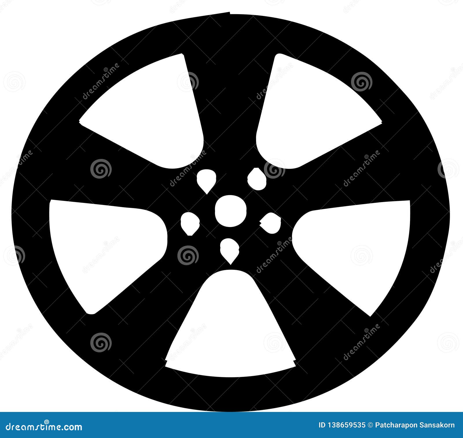 Roda do vetor do carro ilustração do vetor. Ilustração de exemplo ...