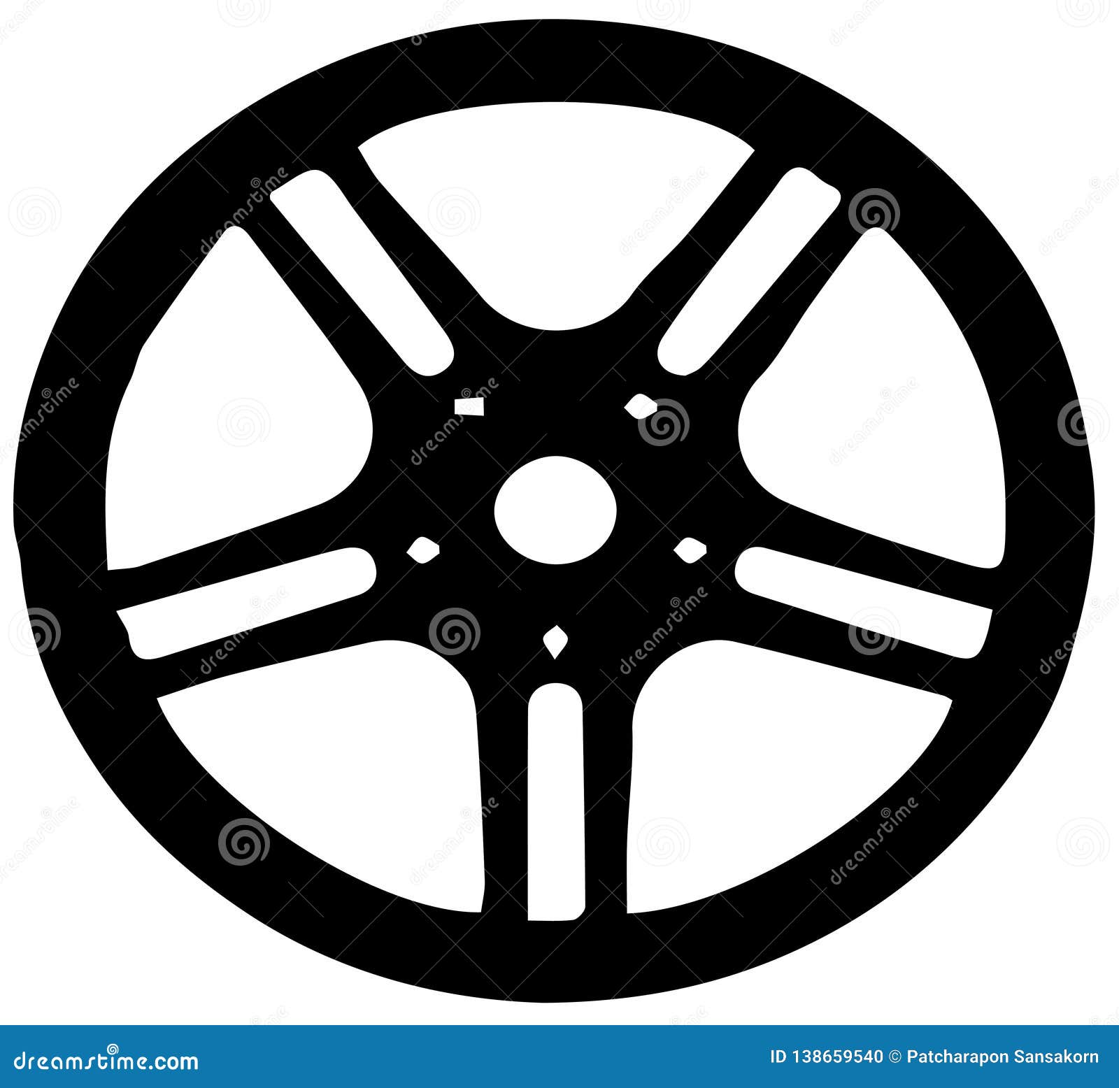 Roda do vetor do carro ilustração do vetor. Ilustração de dirigir ...