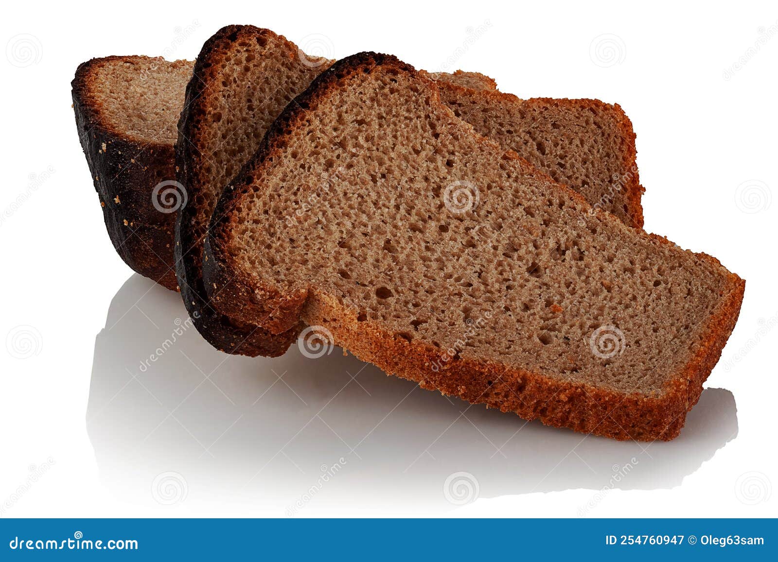 Rodajas de pan de centeno imagen de archivo. Imagen de carbohidratos ...