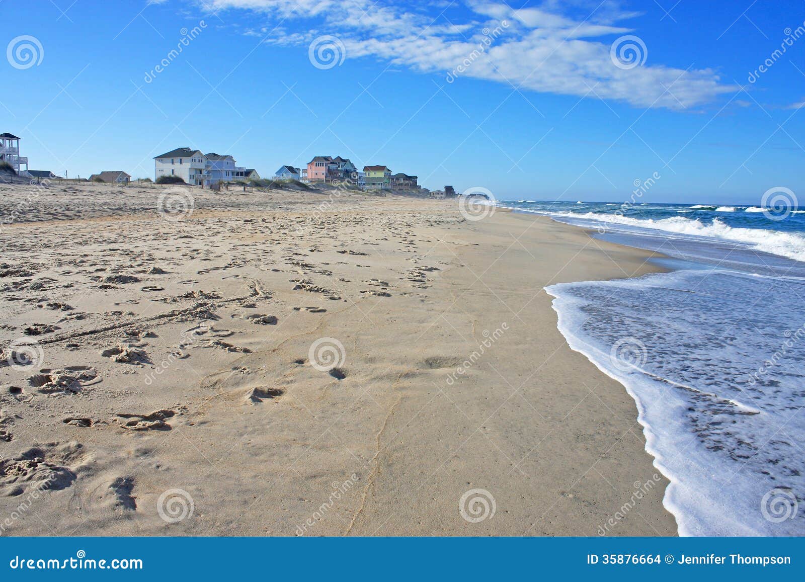 Rodanthe Beach stock photo. Image of houses, carolina - 35876664