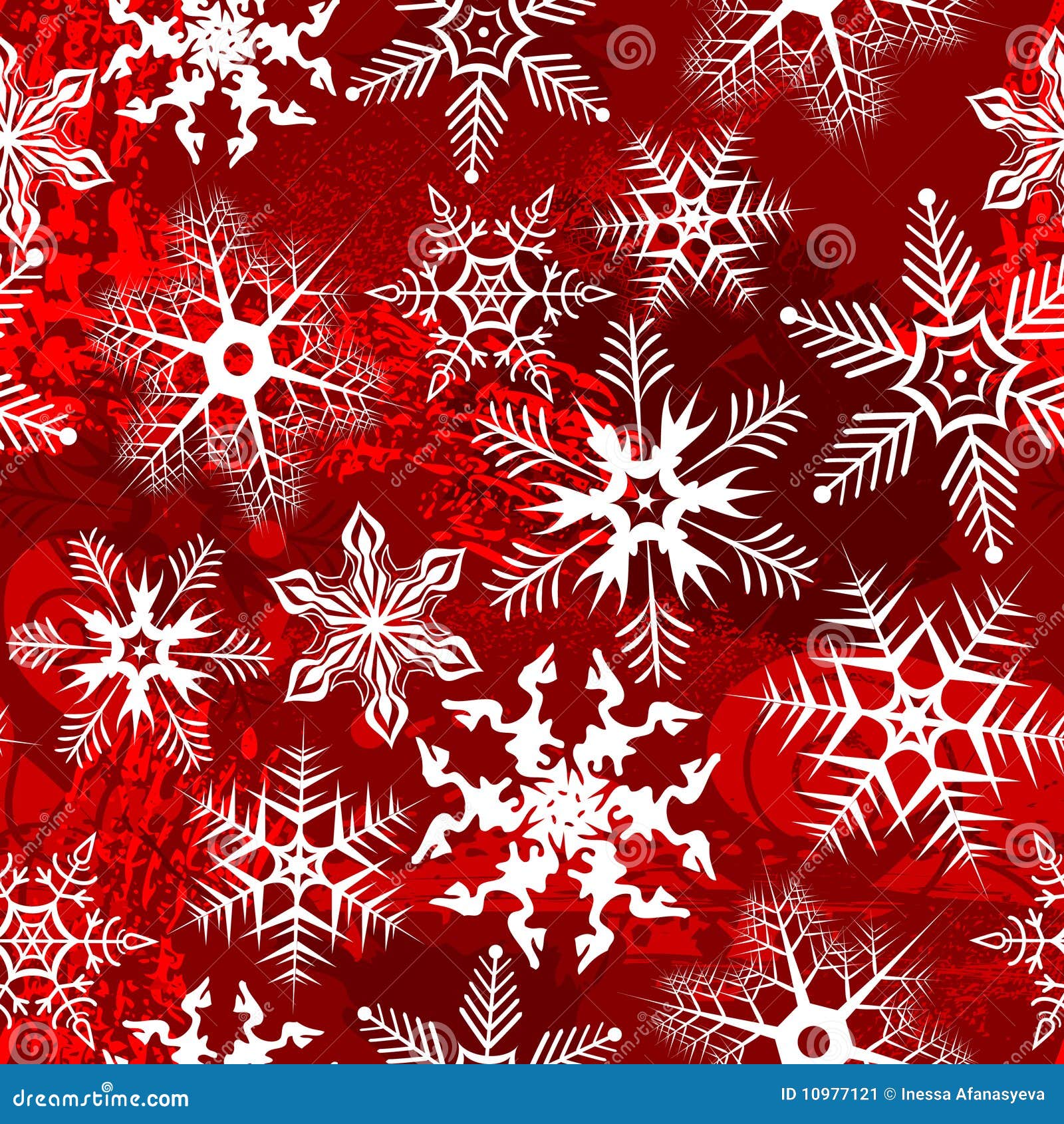 Rode Achtergrond Met Sneeuwvlokken Vector Illustratie - Illustration of ...