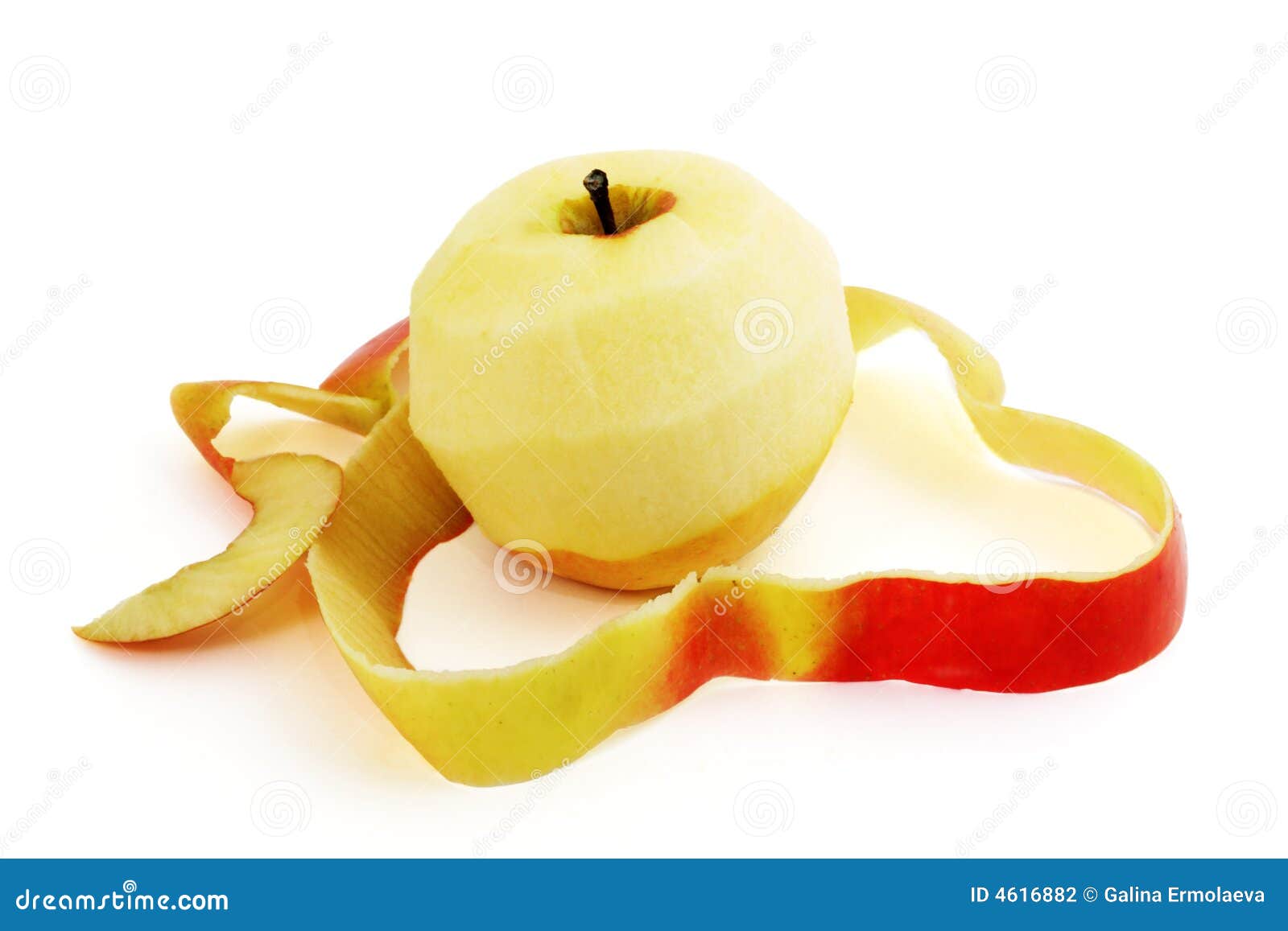 Rode appel en schil stock foto. Image of appel, sappig - 4616882