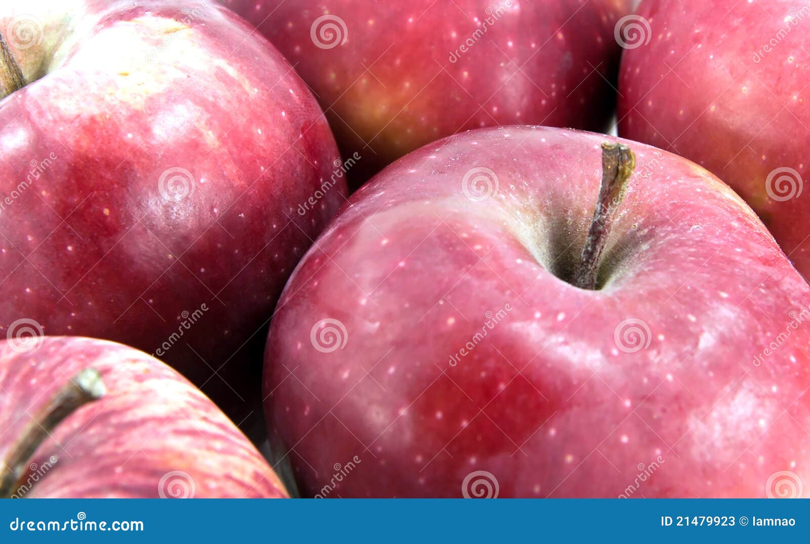 Rode appel op markt stock afbeelding. Image of rood, groep - 21479923