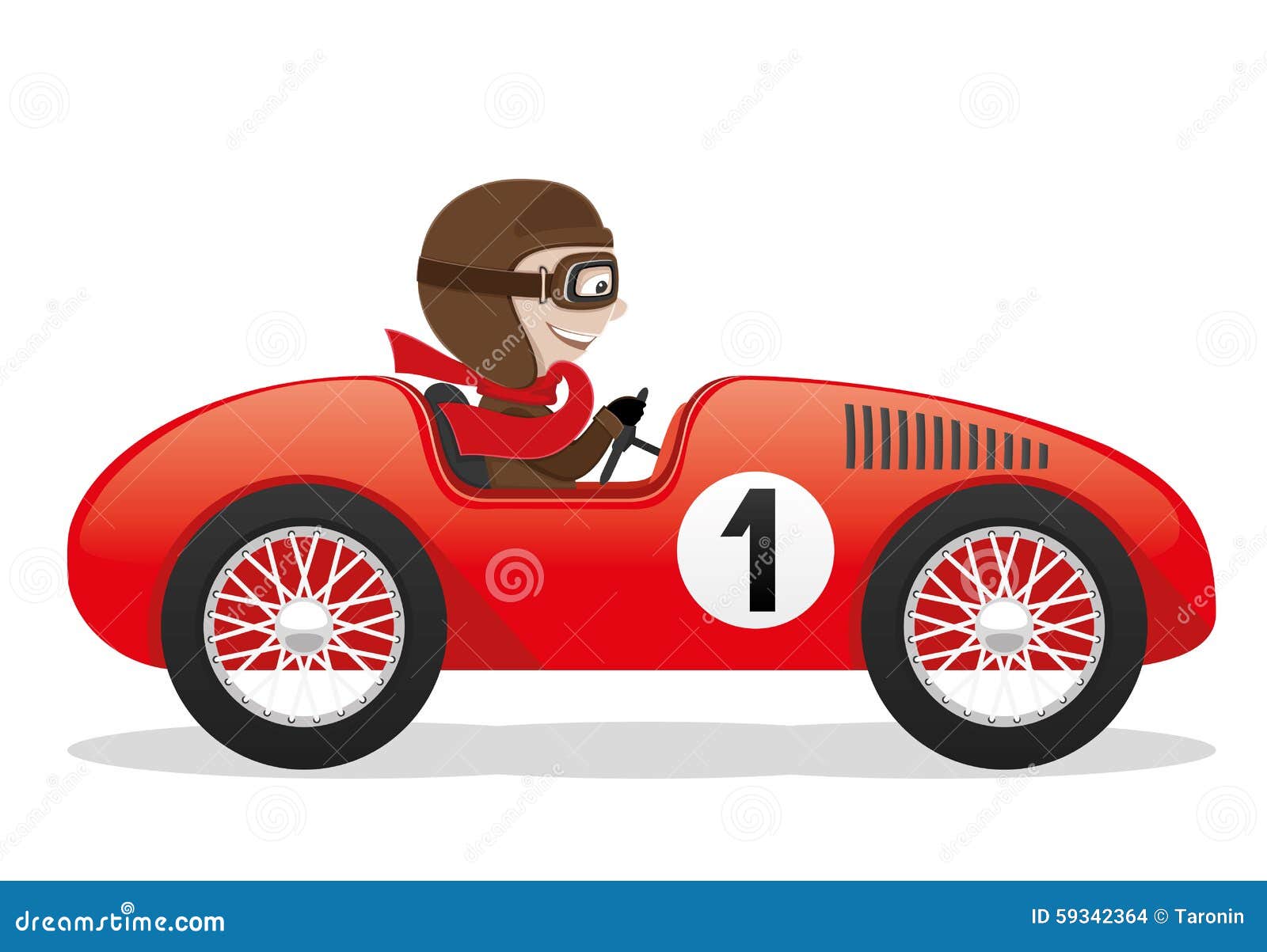 Rode auto vector illustratie. Illustration of mijlen - 59342364