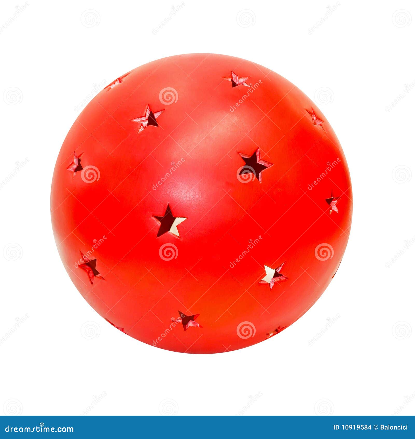 Rode bal stock foto. Image of lamp, terracotta, decor - 10919584