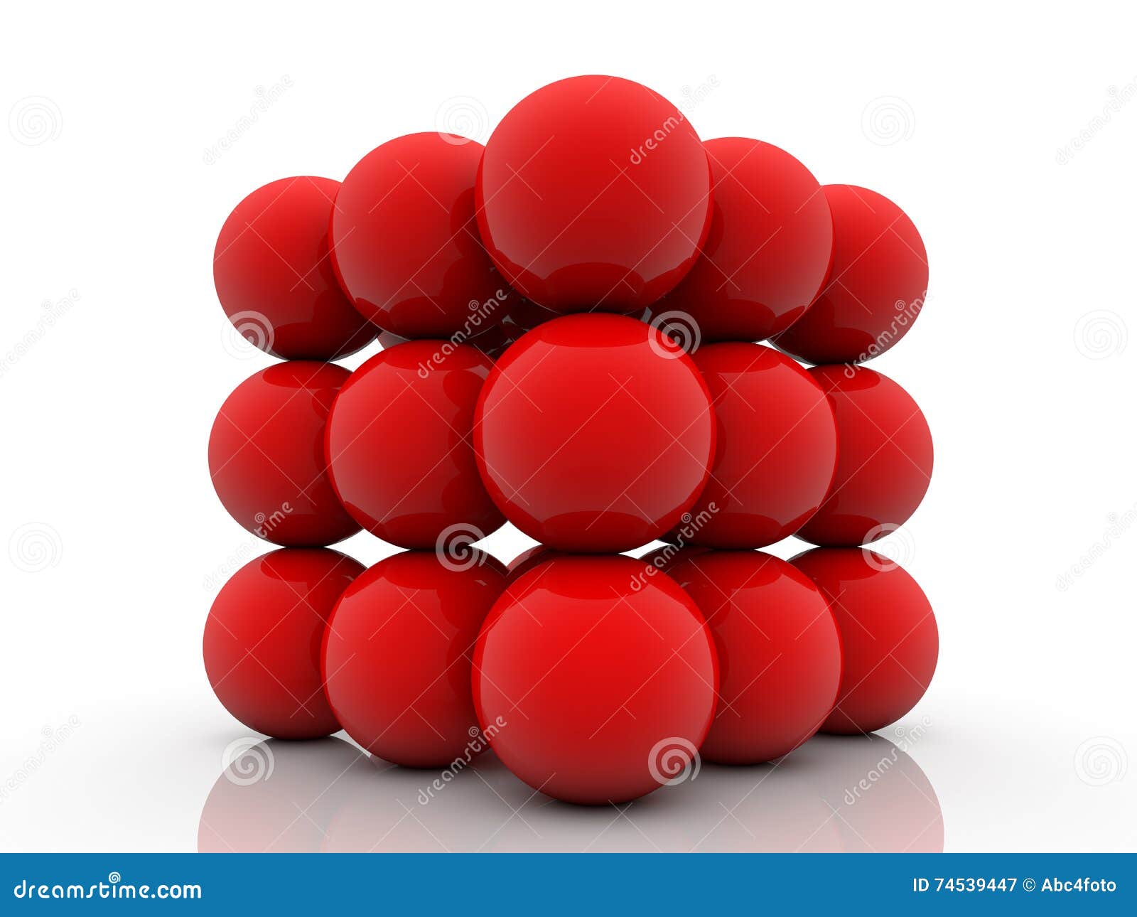 Rode ballen op wit stock illustratie. Illustration of kleur - 74539447