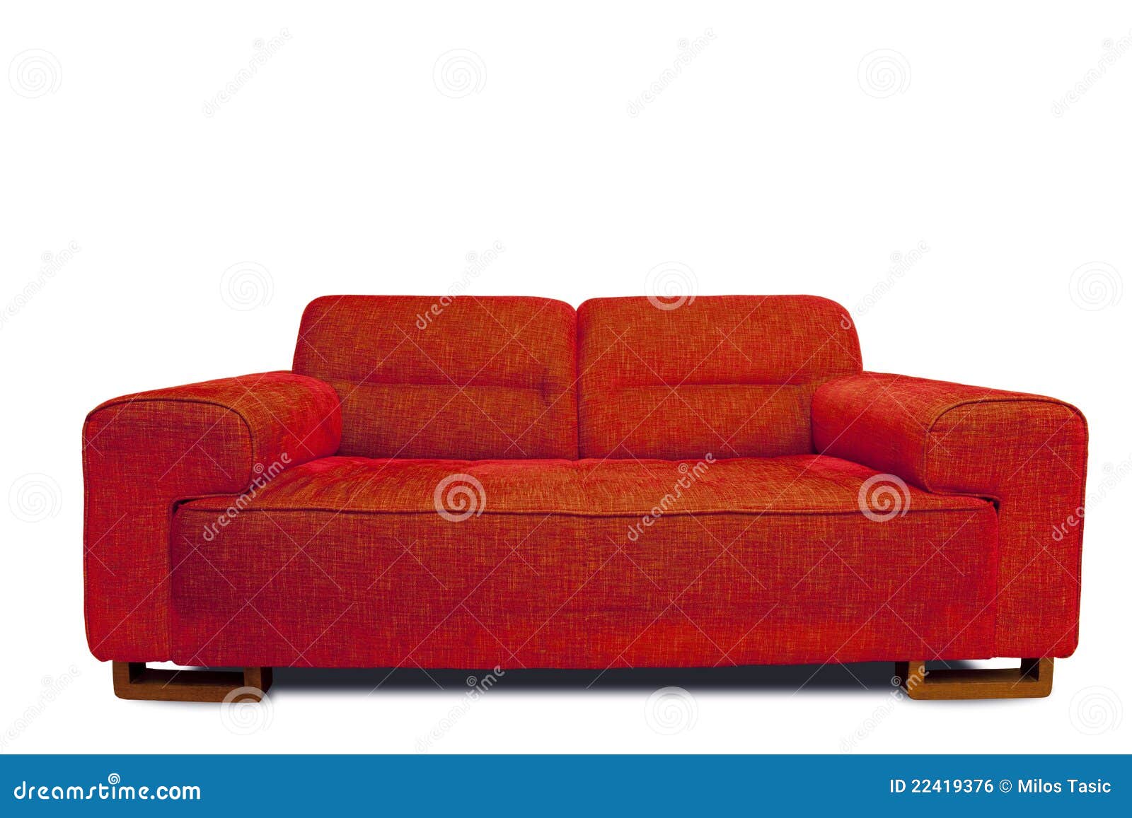 Rode Bank stock foto. Image of materiaal, comfortabel - 22419376