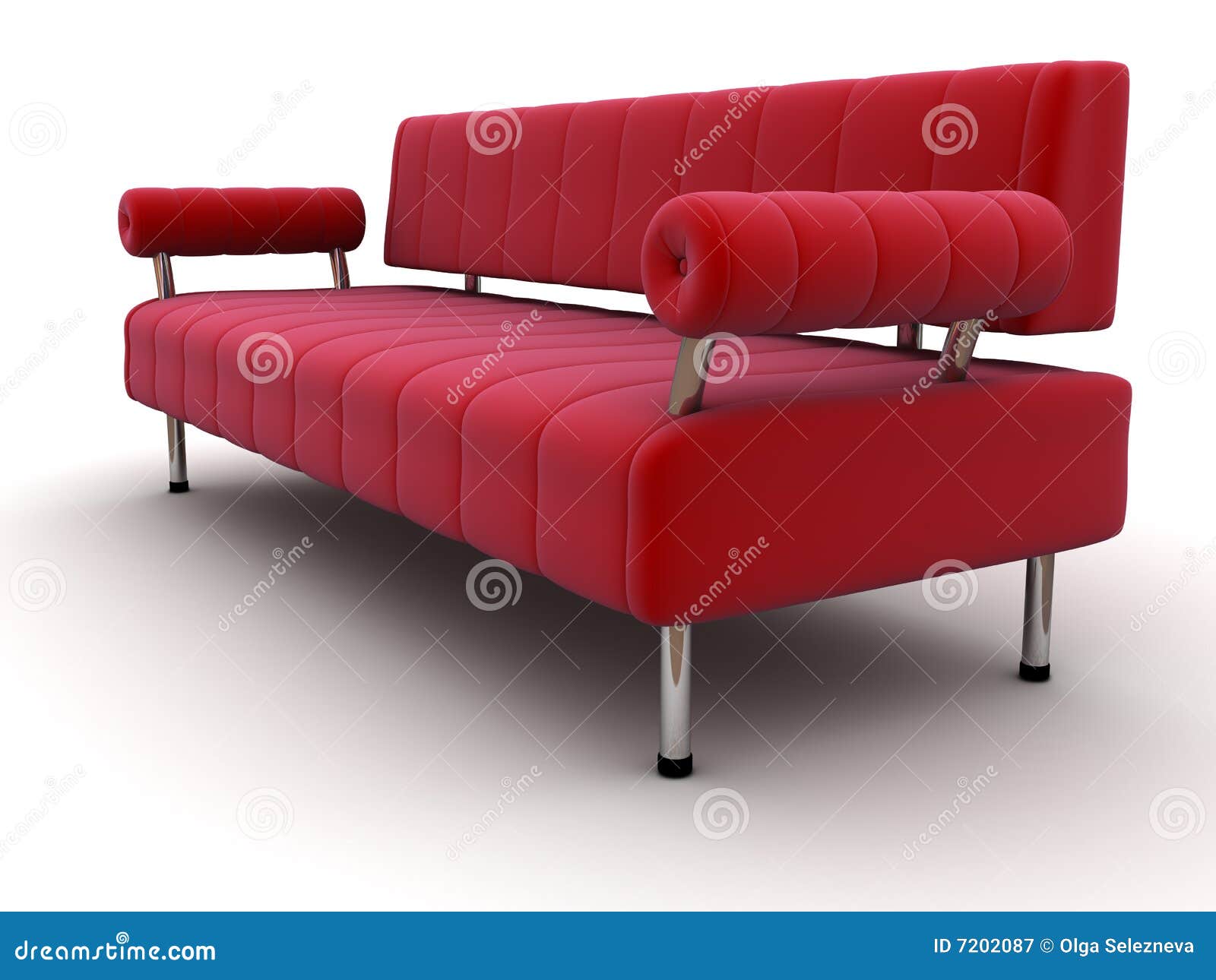 Rode bank stock illustratie. Illustration of leven, verlicht - 7202087