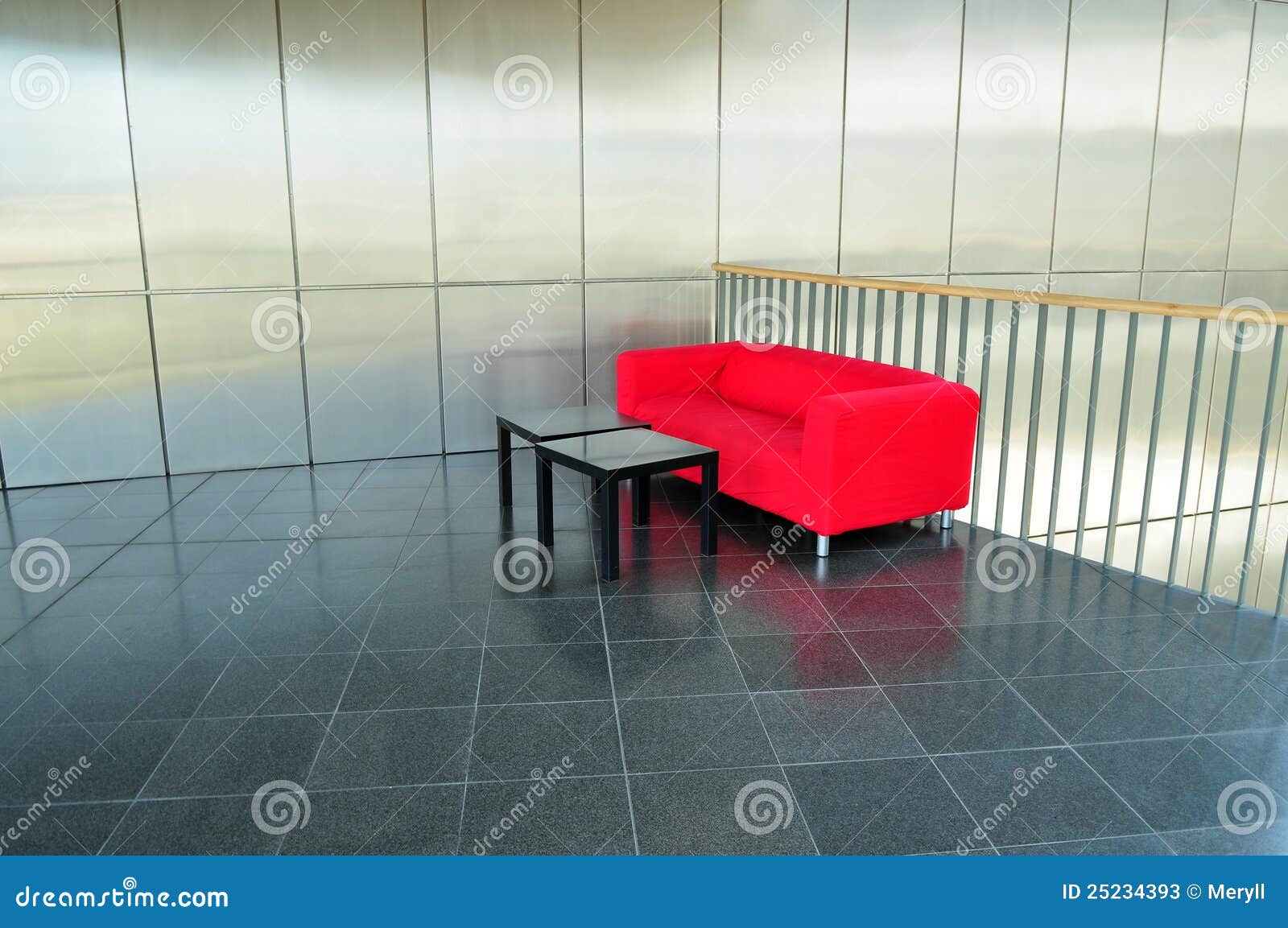 Rode Bank, Modern Binnenland Stock Afbeelding - Image of toekomst, luxe ...