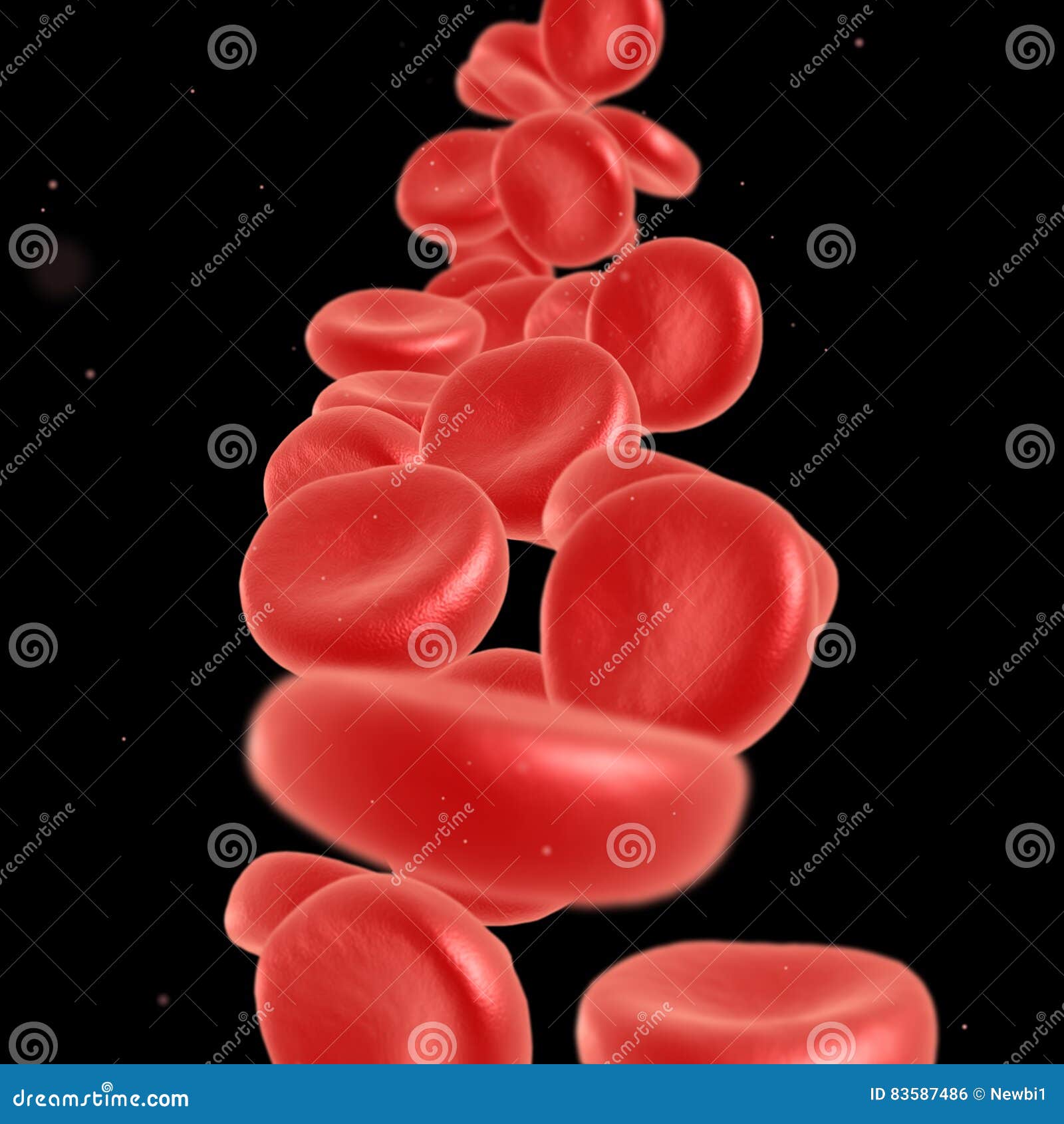 Rode bloedcel het stromen stock illustratie. Illustration of ...