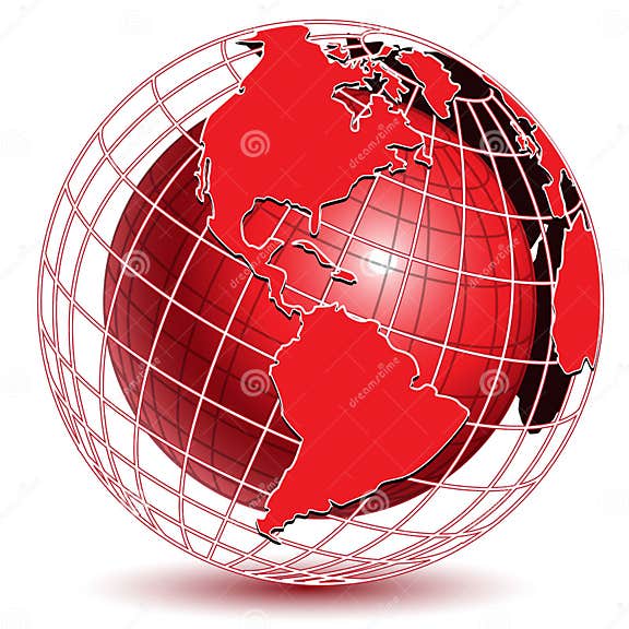 Rode Bol vector illustratie. Illustration of ontwerp - 21610023