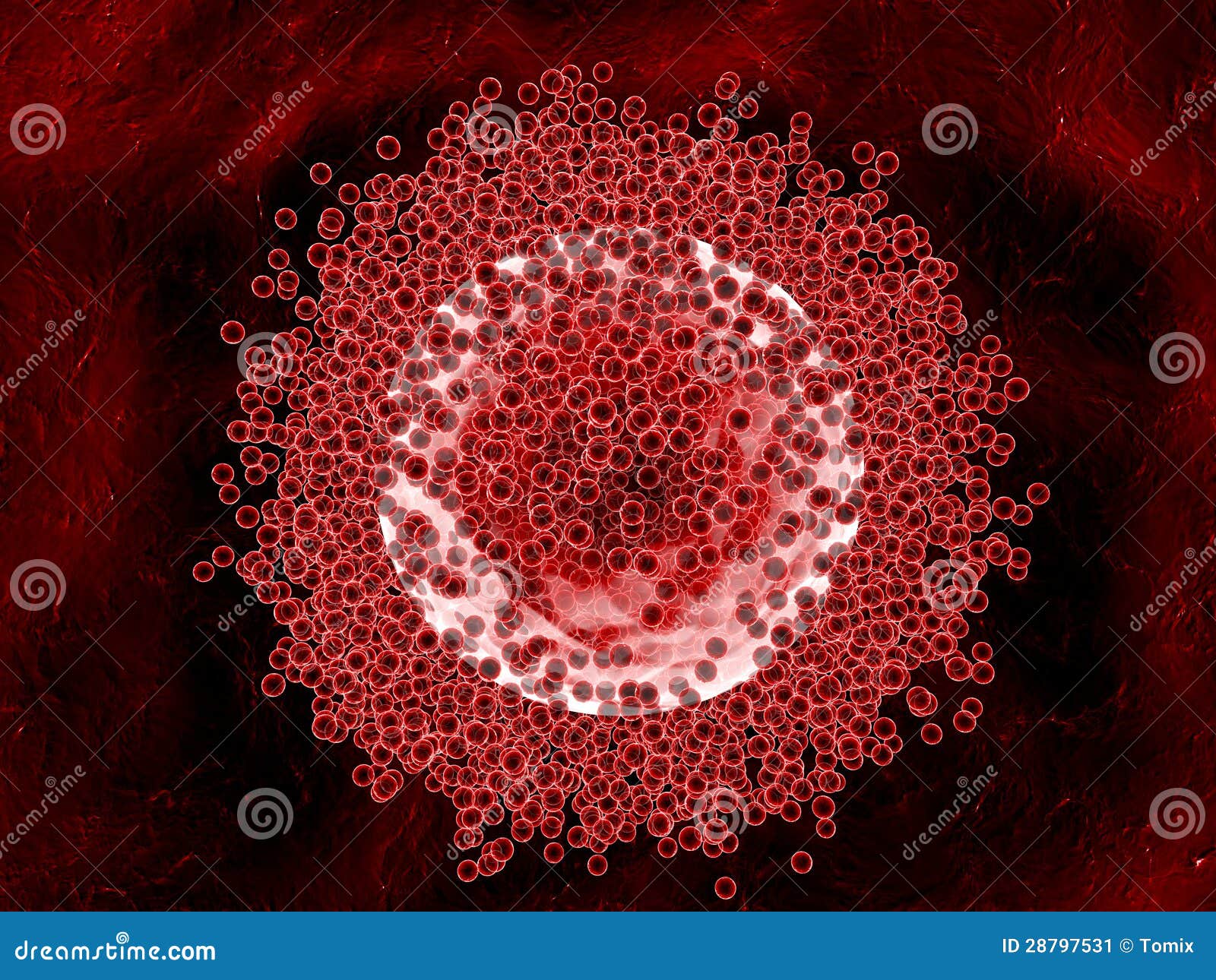 Rode cellen stock illustratie. Illustration of microben - 28797531