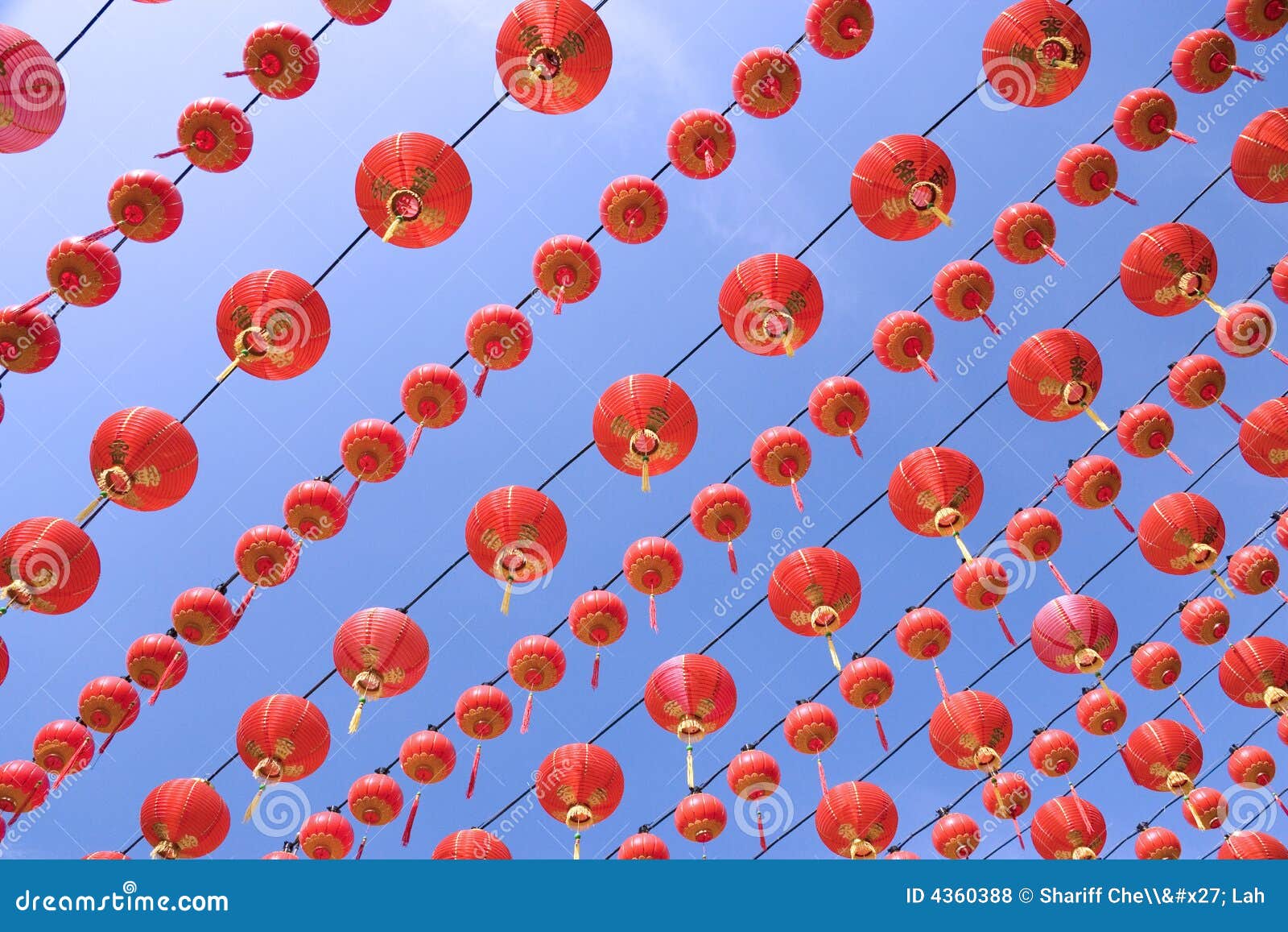 Rode Chinese Lantaarns stock foto. Image of traditioneel - 4360388