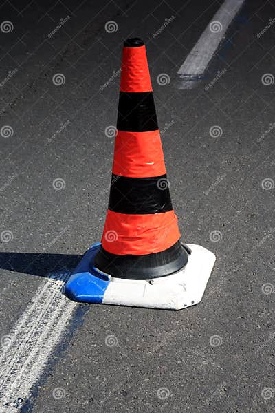 Rode cone stock image. Image of striped, outdoors, security - 11731541
