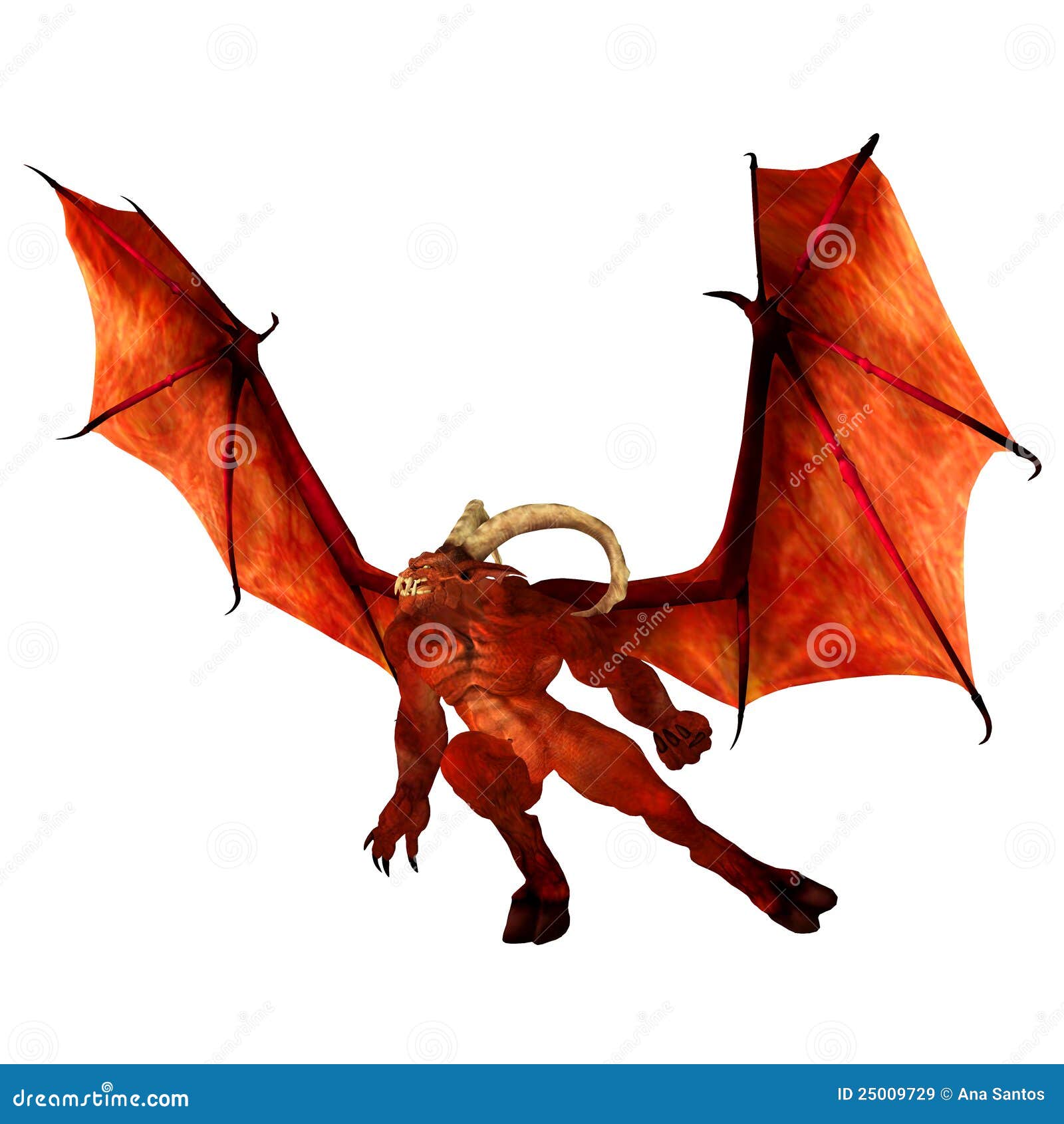 Rode Demon stock illustratie. Illustration of klauwen - 25009729