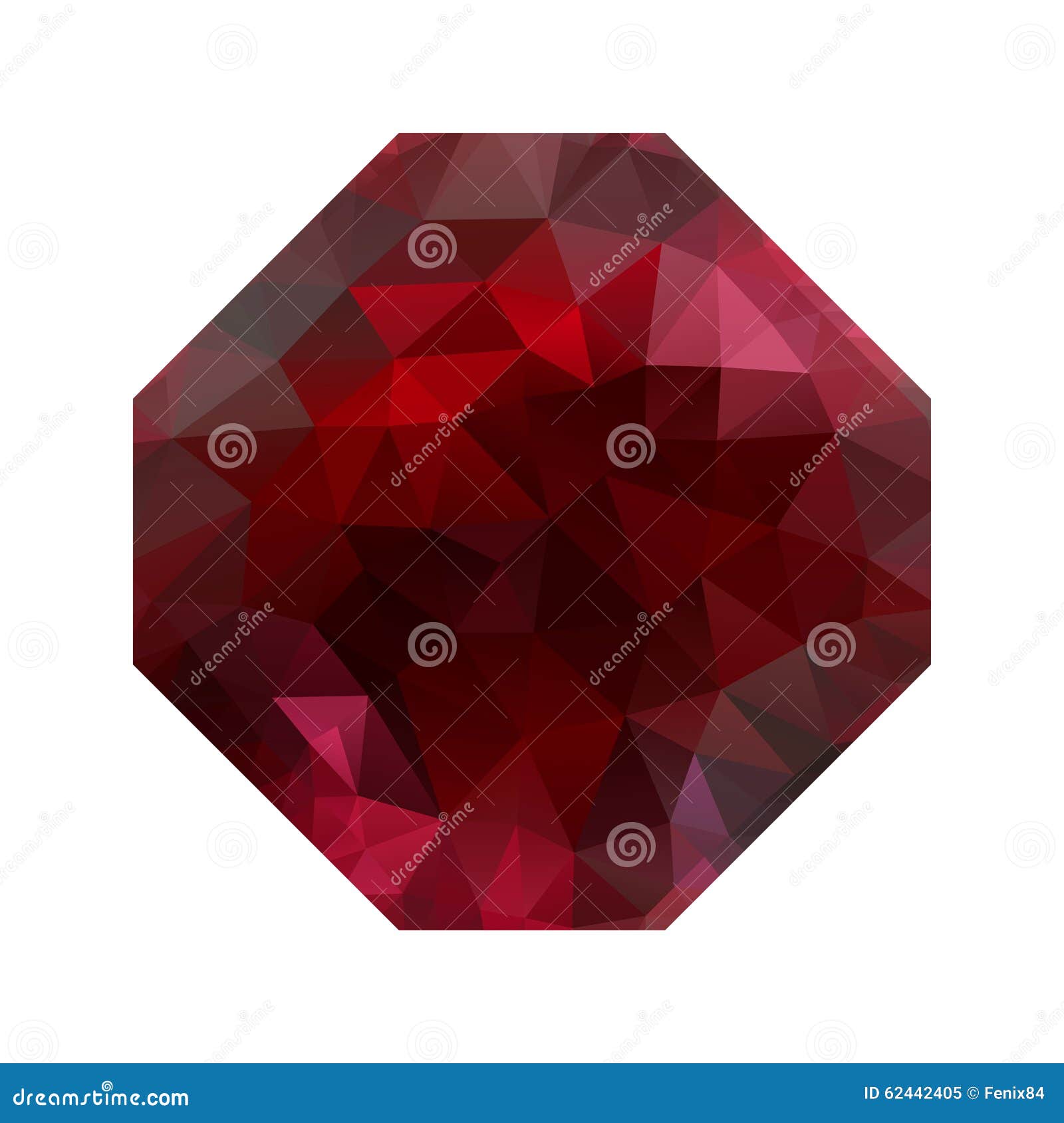 Rode Diamant Op Een Witte Achtergrond Vector Illustratie - Illustration ...