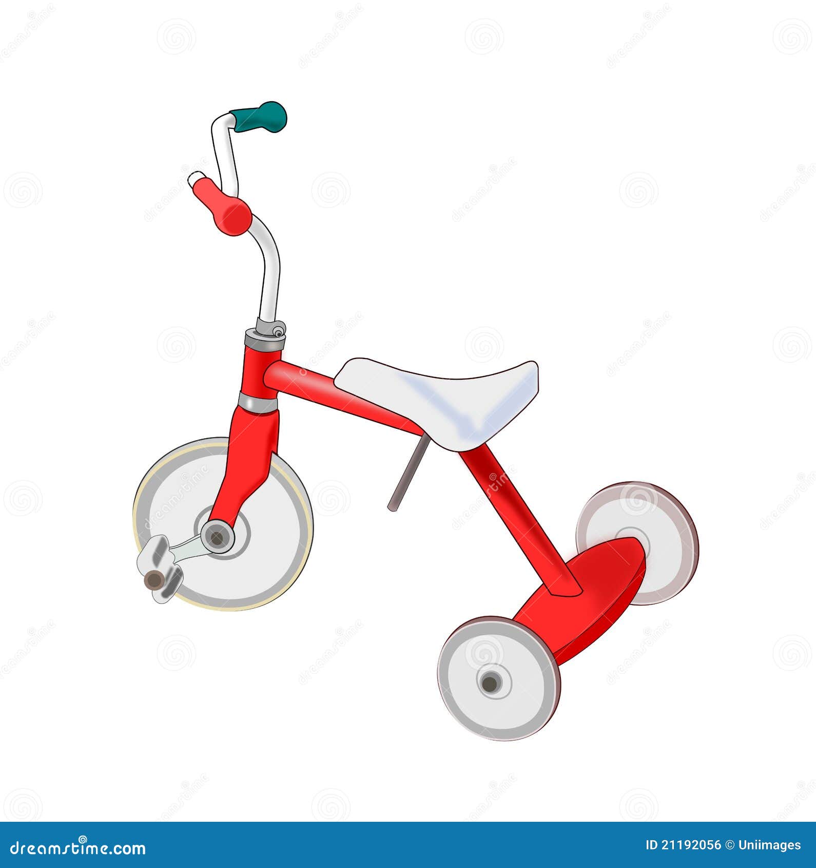 Rode Driewieler stock illustratie. Illustration of trillen - 21192056