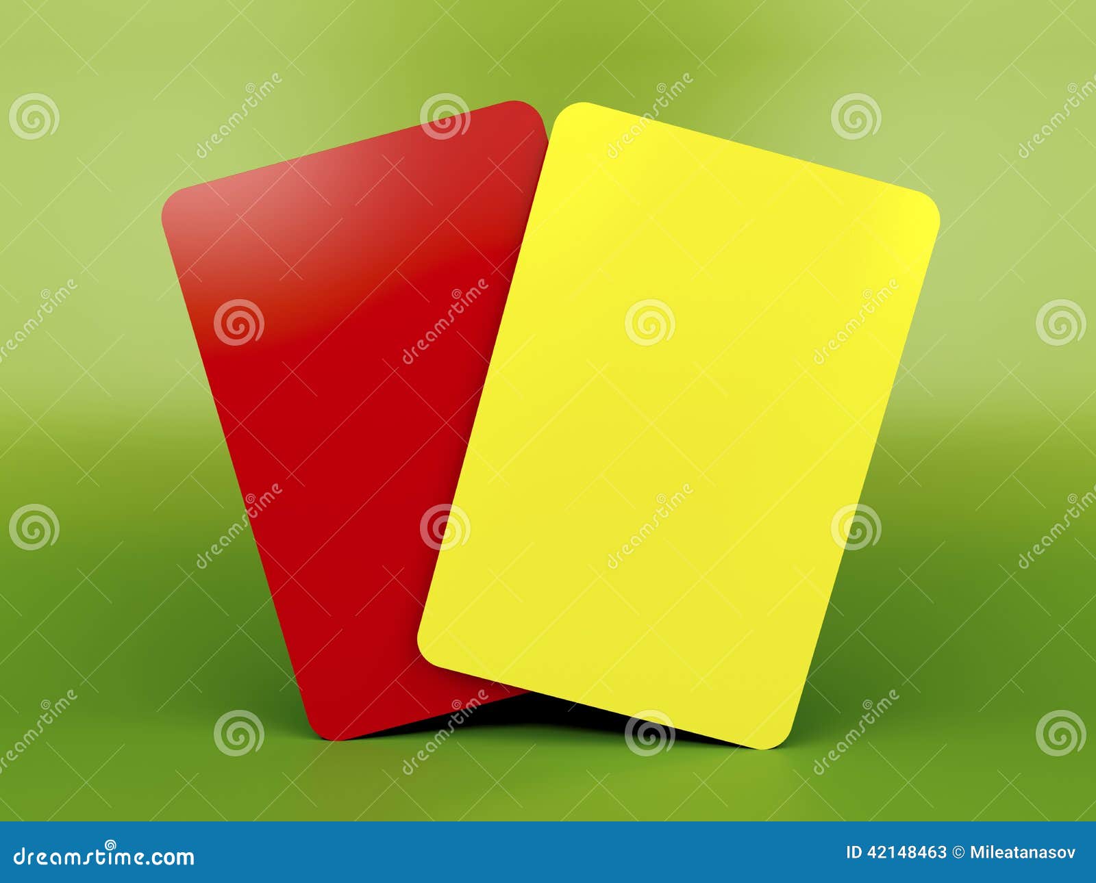 Rode en gele kaarten stock illustratie. Illustration of kaart - 42148463