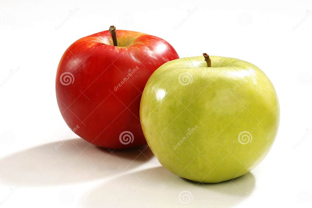 Rode en Groene Appel stock afbeelding. Image of rijp - 19835575