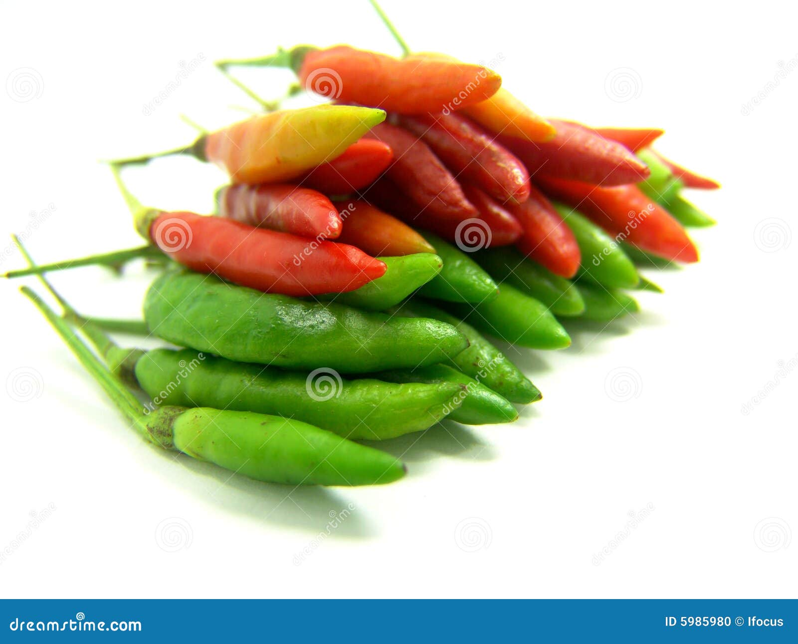 Rode En Groene Thaise Spaanse Peper Stock Foto - Image of pillen ...