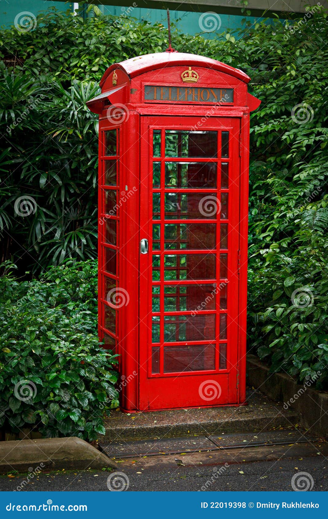 Rode Engelse telefooncel stock foto. Image of naughty - 22019398