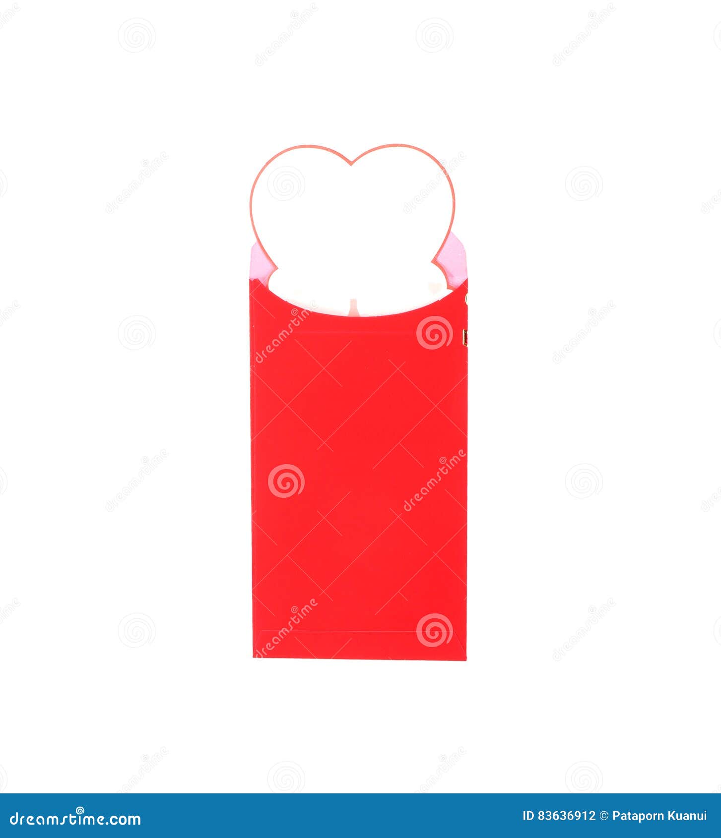 Rode Envelop En Document Nota Over De Witte Achtergrond Stock Foto ...