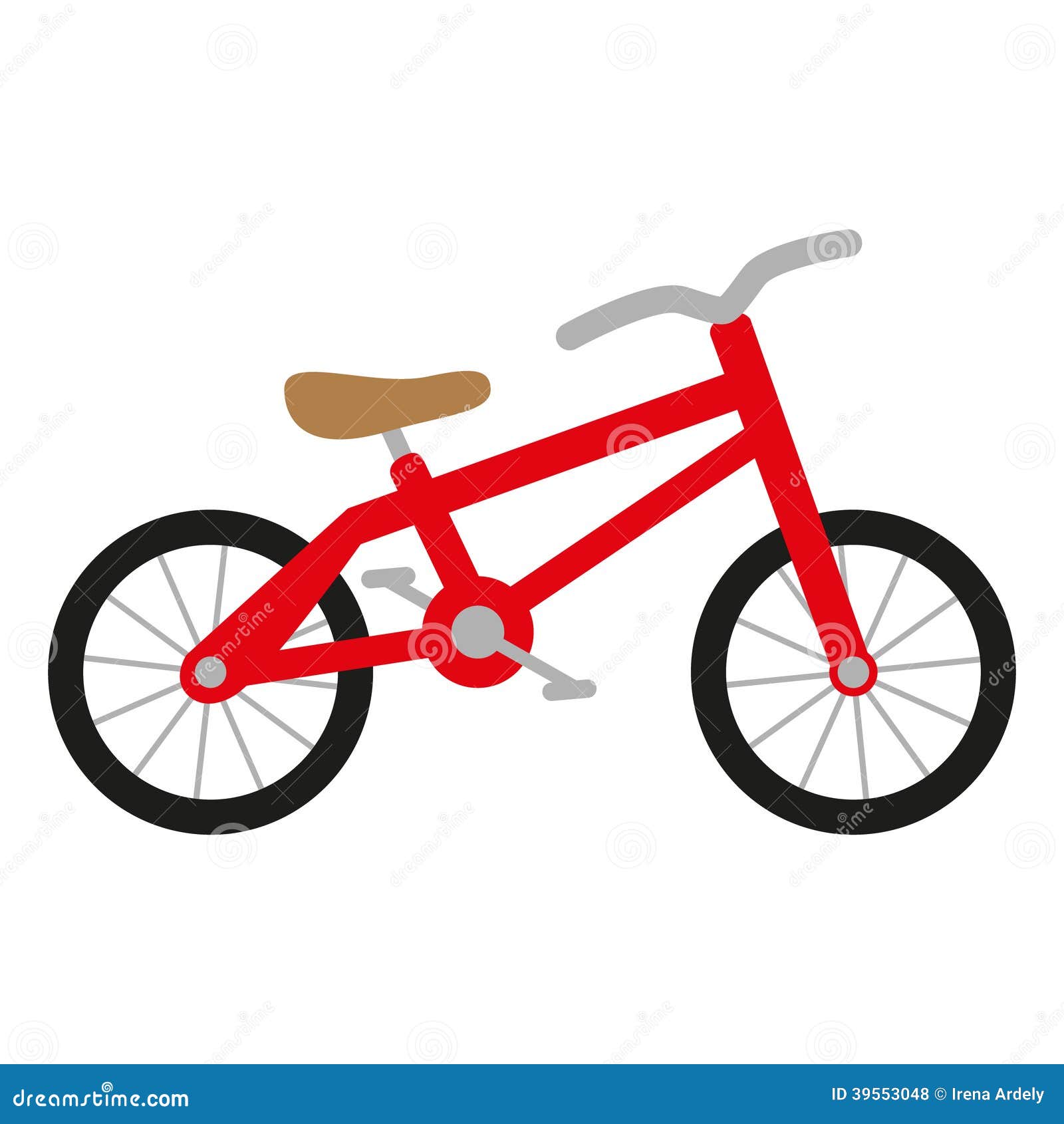 Rode fiets vector illustratie. Illustration of snelheid - 39553048