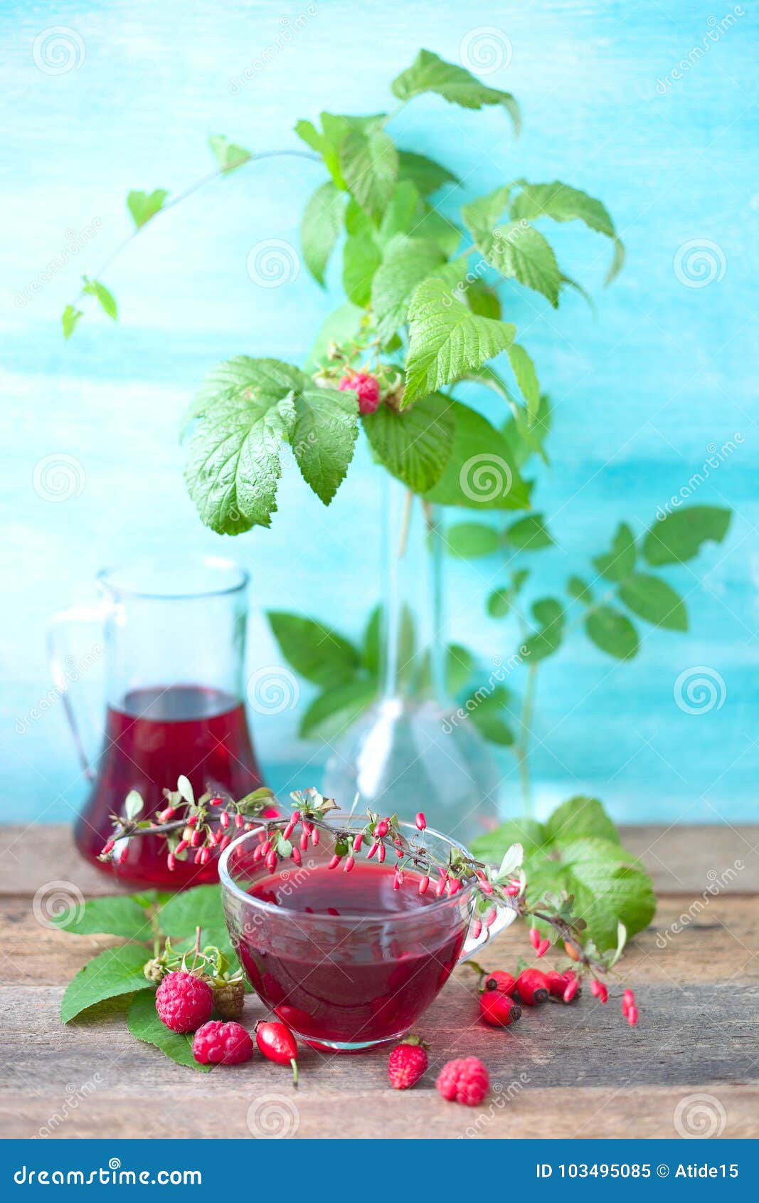 Rode fruitthee stock afbeelding. Image of vrucht, kruid - 103495085