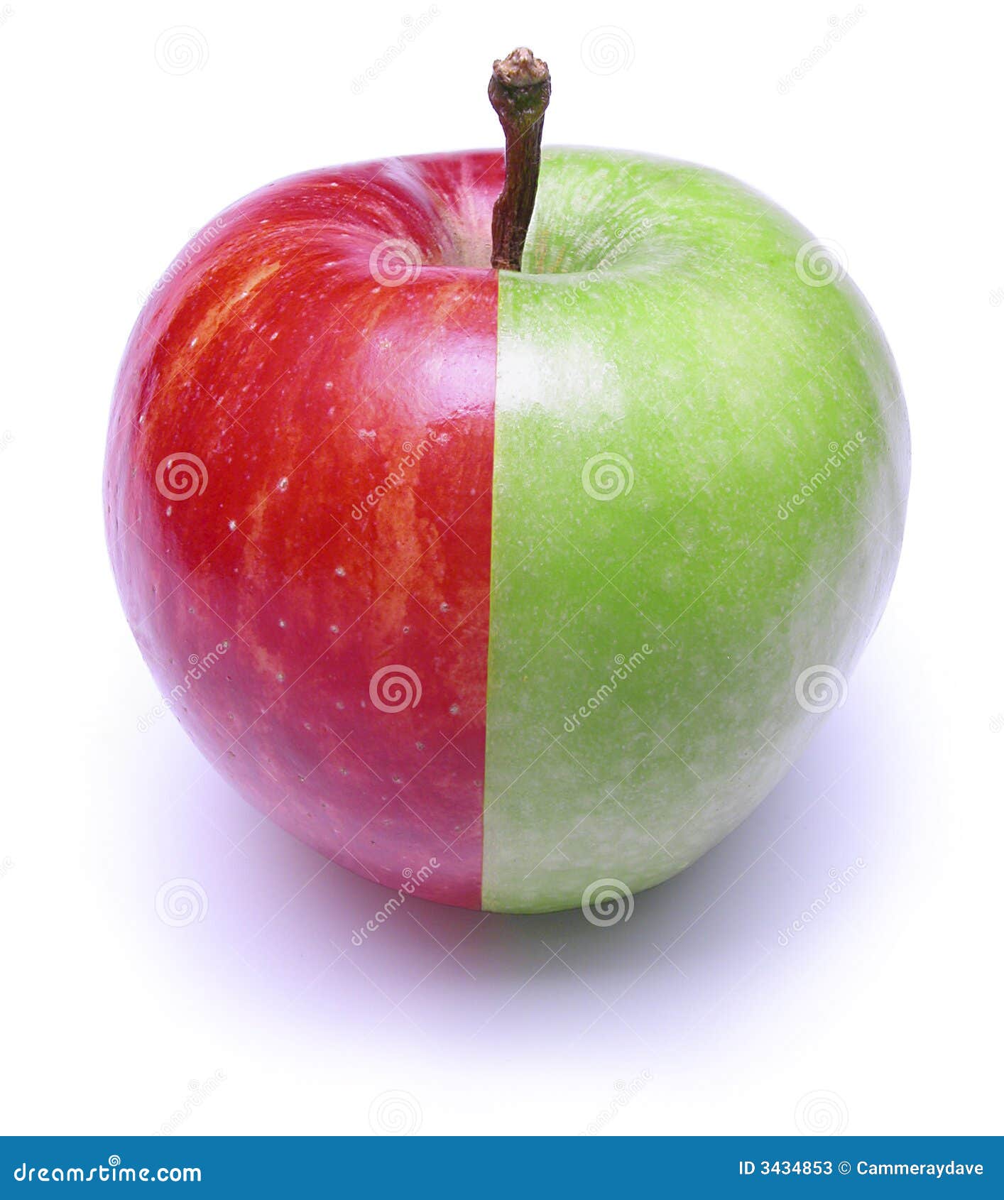 Rode Groene Appel stock afbeelding. Image of manipuleer - 3434853