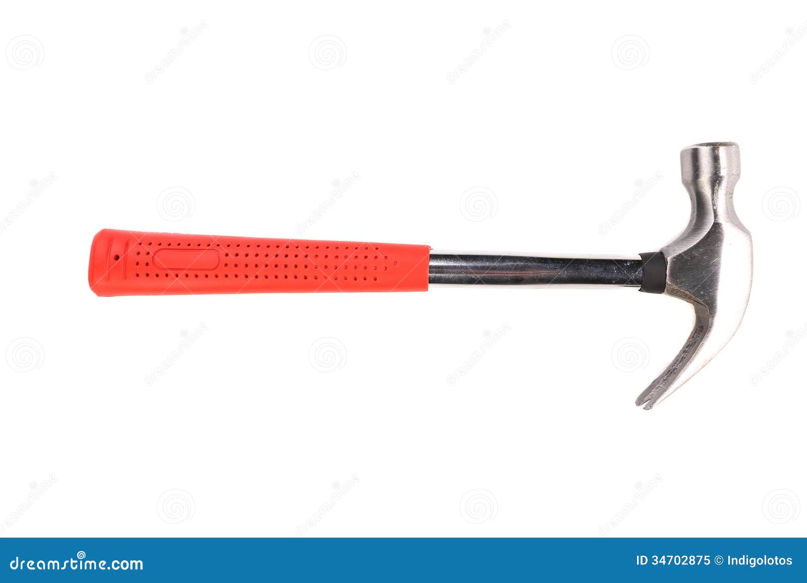 Rode Hamer Op Witte Achtergrond Stock Afbeelding - Image of mechanisch ...